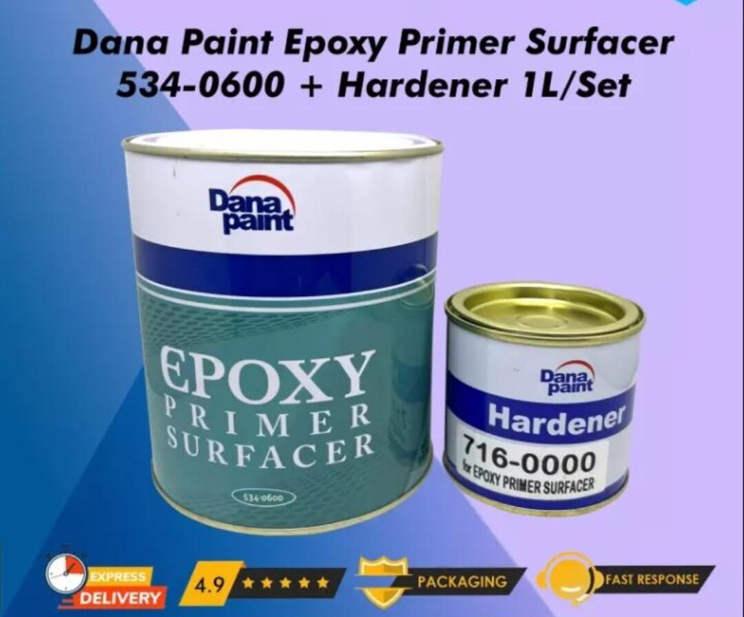 Epoxy Primer Danaglos Cat Dasar Primer Surfacer GREY Dasaran Abu-abu ...