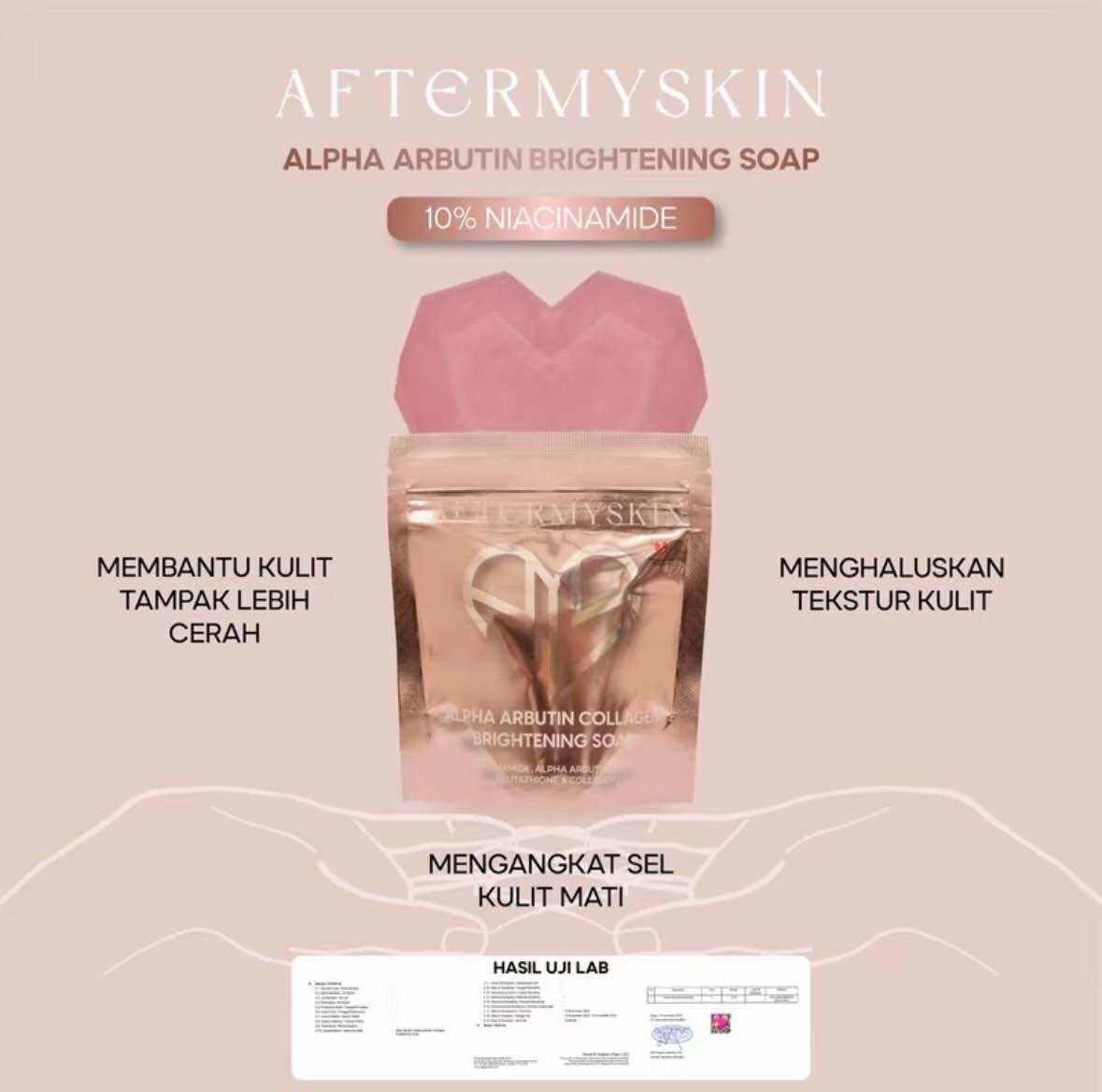 AFTERMYSKIN SOAP 10% NIACINAMIDE ALPHA ARBUTIN COLLAGEN BRIGHTENING ...