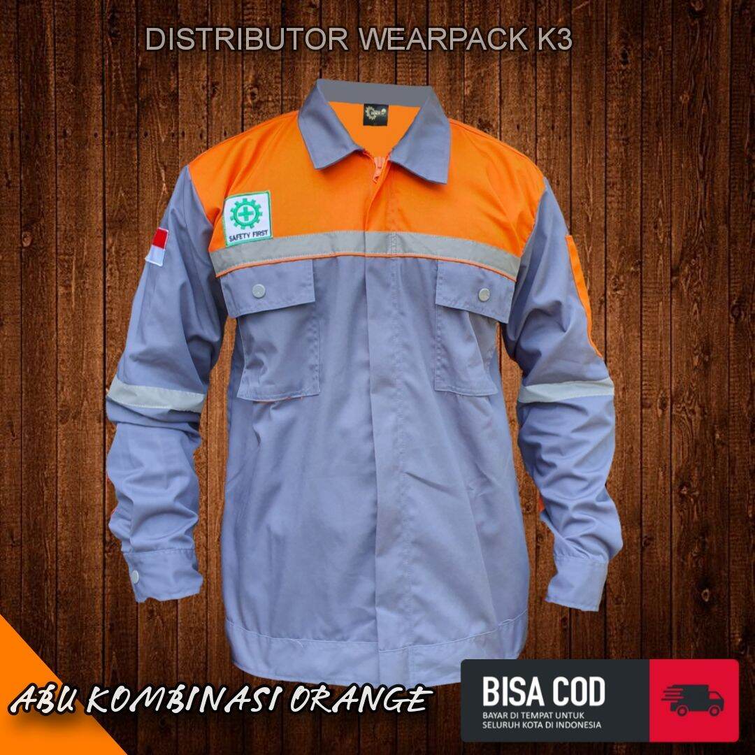 Wearpack Safety Atasan/ Perlengkapan APD / K3 / Lengan Panjang | Lazada ...