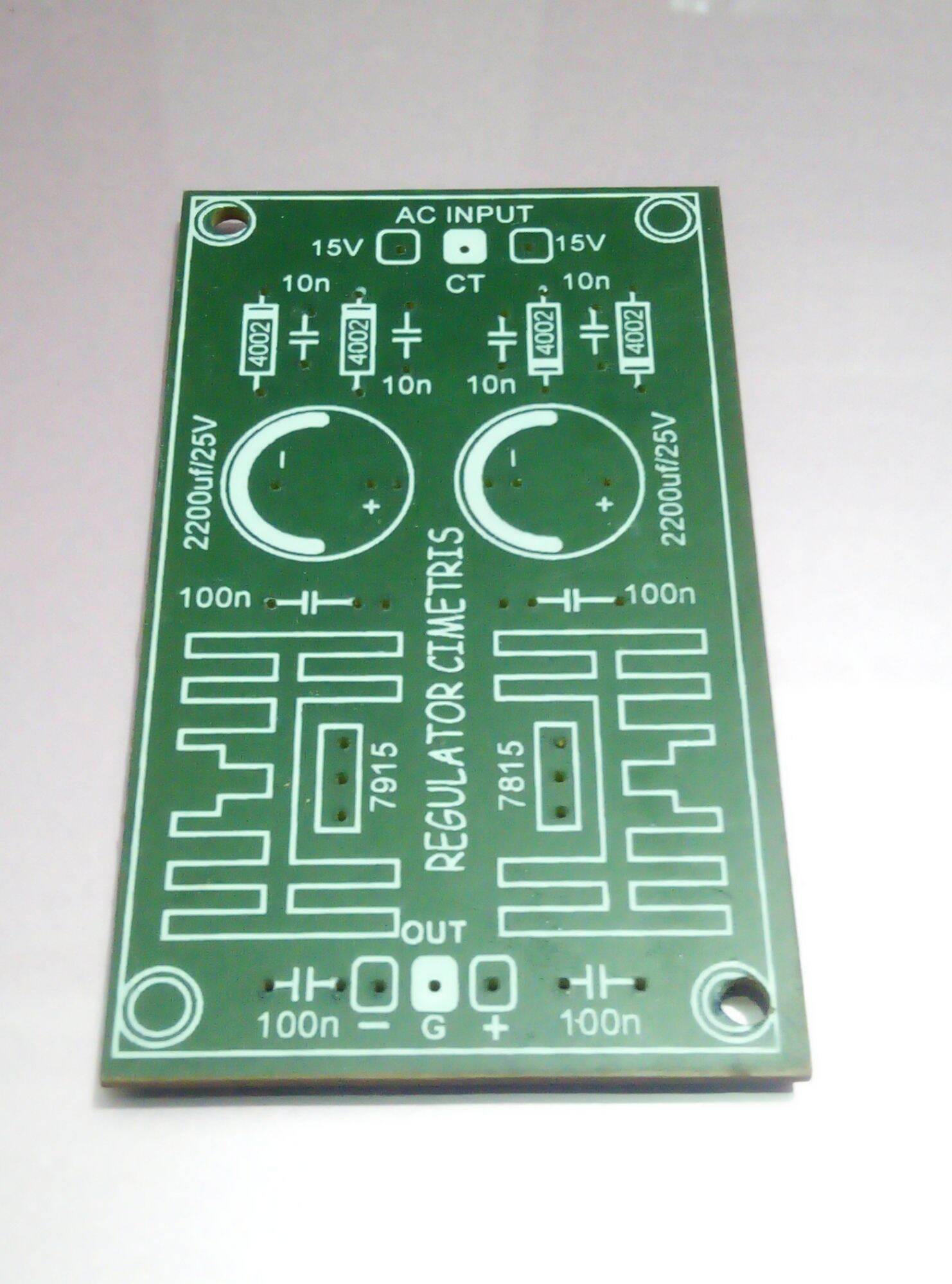 PCB Regulator Simetris 12v 15v - PCB Power Supply Regulator Simetris ...