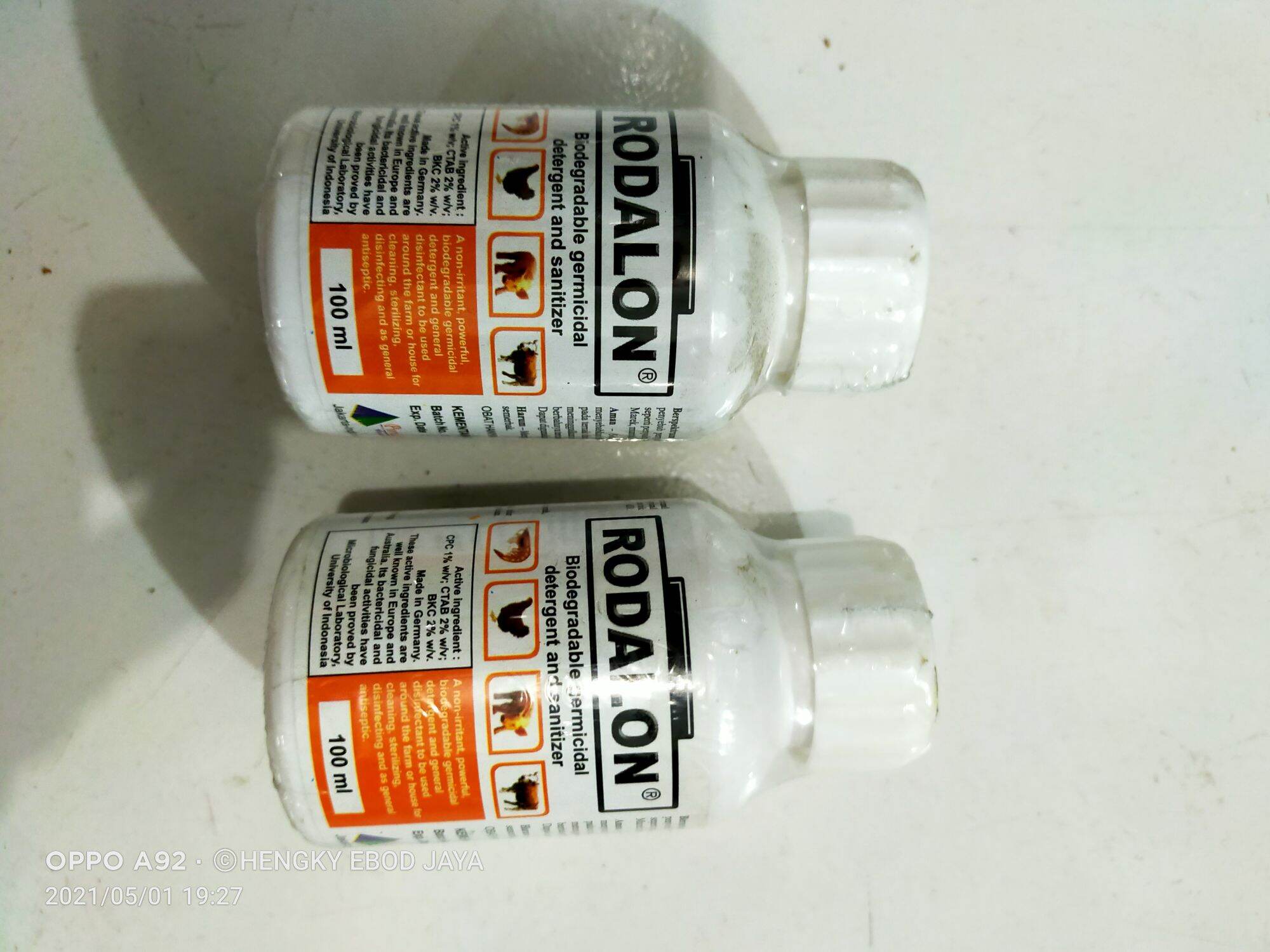 Rodalon penghilang bau dan pembasmi virus penyakit pada kandang ternak ...