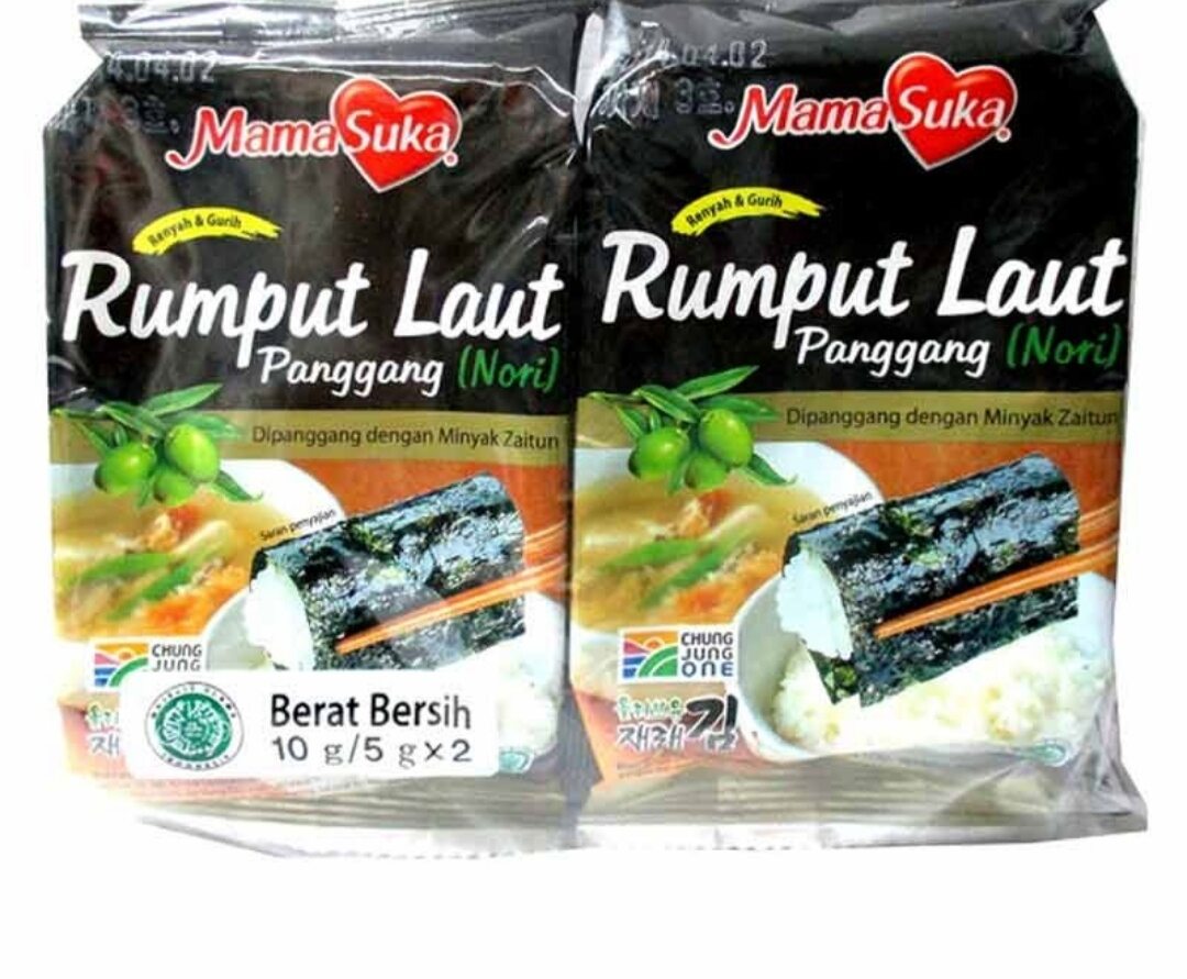 Mama Suka Rumput Laut Panggang Nori 9 gram mamasuka original | Lazada ...