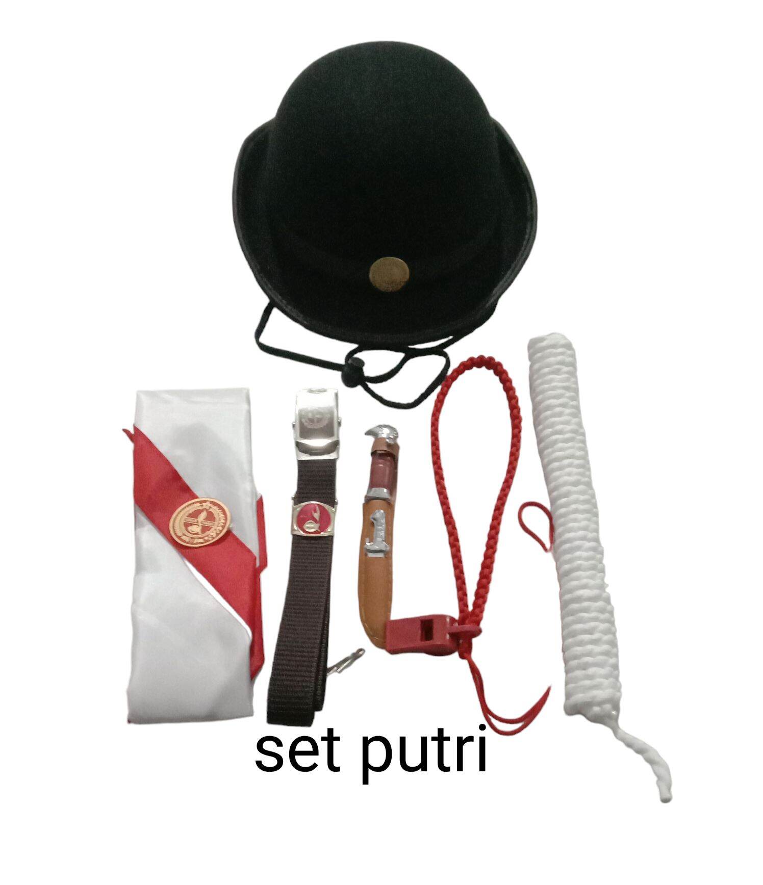 set atribut pramuka lengkap putra putri sd smp sma | Lazada Indonesia