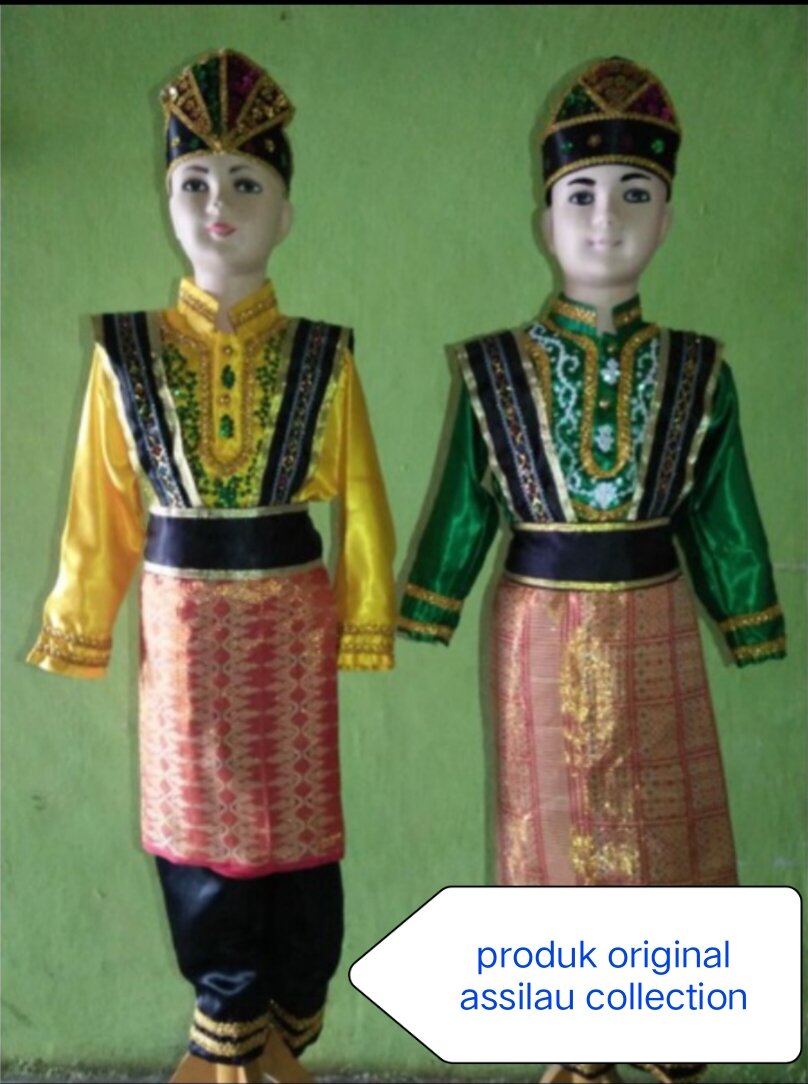 baju adat aceh saman ukuran anak//pakaian tari aceh saman anak satuan ...