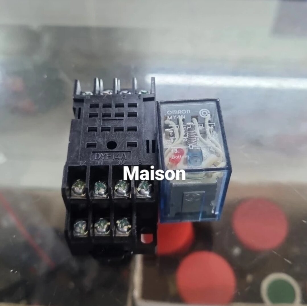 Omron relay my4n 12vac + socket | Lazada Indonesia