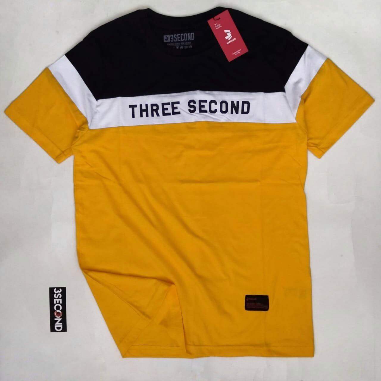 KAOS 3SECOND PRIA TSHIRT DISTRO MAN BASIC THREE SECOND COWOK 0407 FREE ...