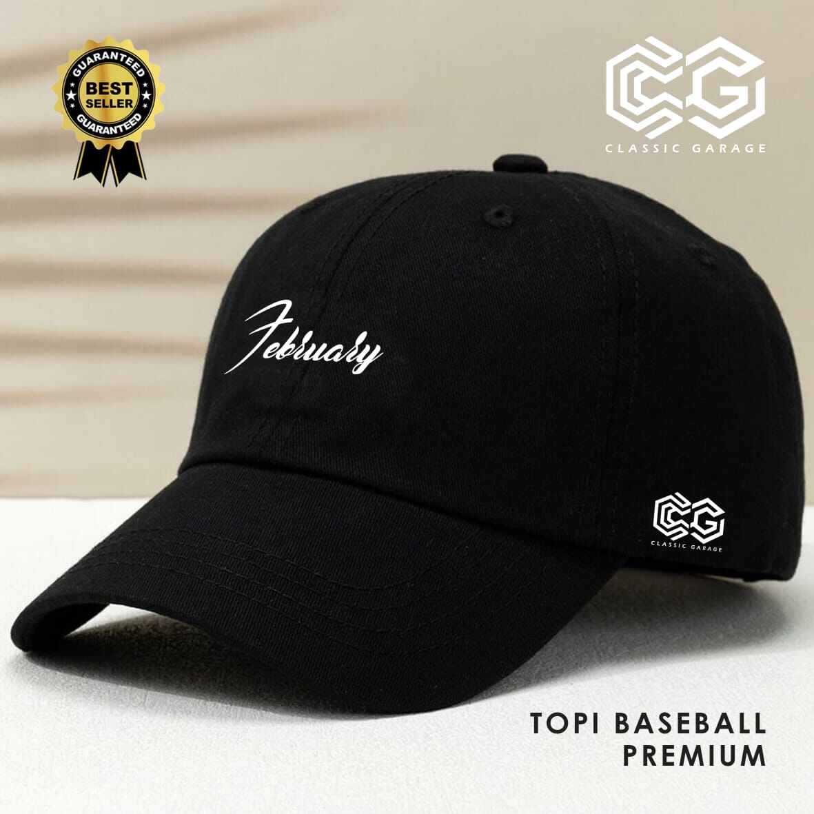 Topi Logo Desain Bulan Kelahiran Baseball Hitam Fasion Premium | Lazada ...