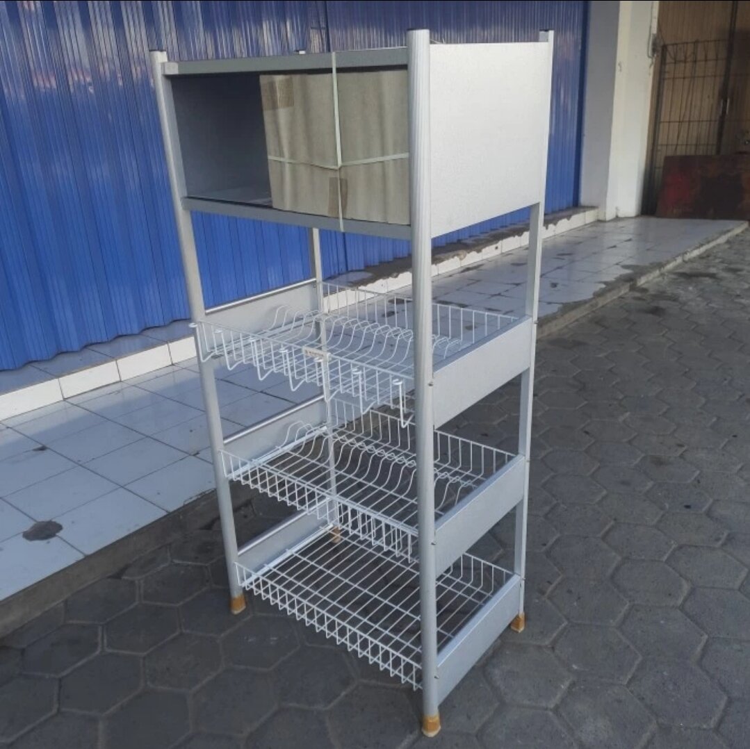 Rak Lemari Aluminium Penyimpanan Piring R04 AL A Master Alumunium ...