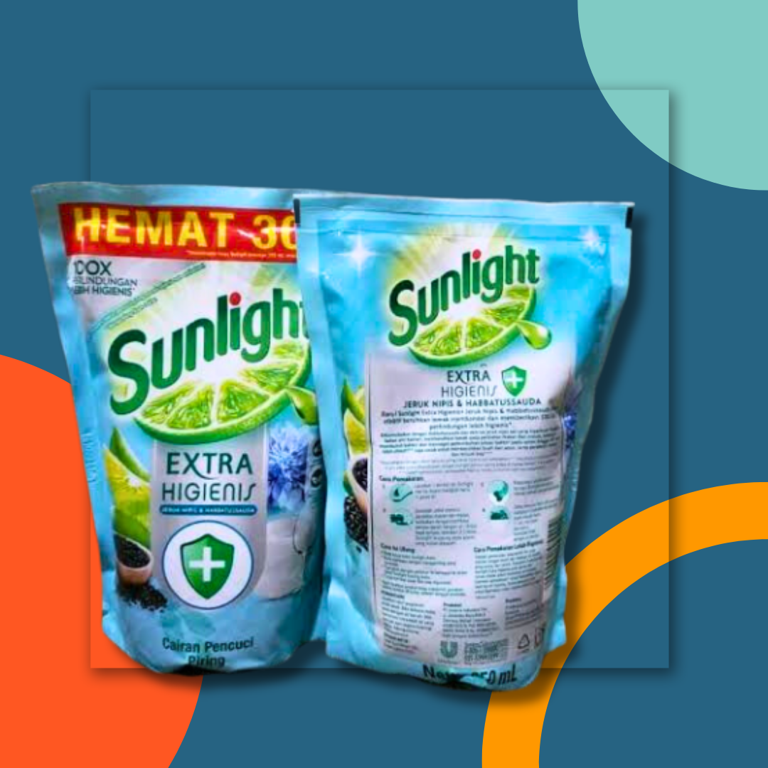 Sunlight Sabun Cuci Piring Extra Higienis Pouch 650 mL | Lazada Indonesia