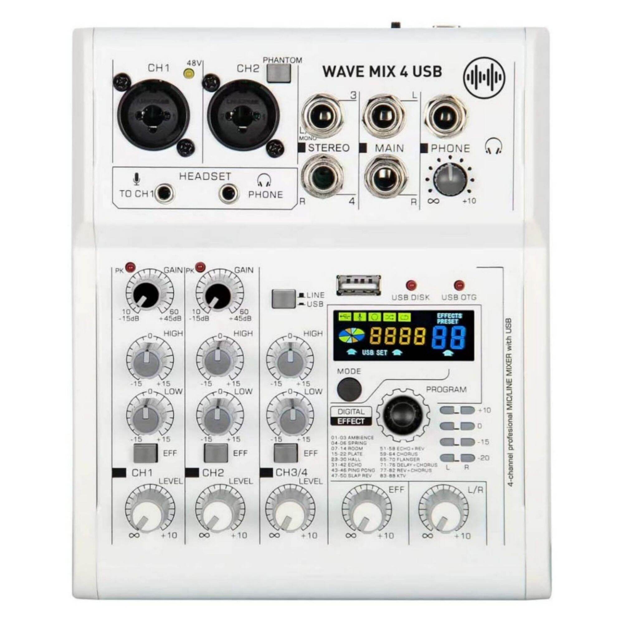 Wave MIX4USB - 4-Channel Mixer with USB Audio Interface | Lazada Indonesia