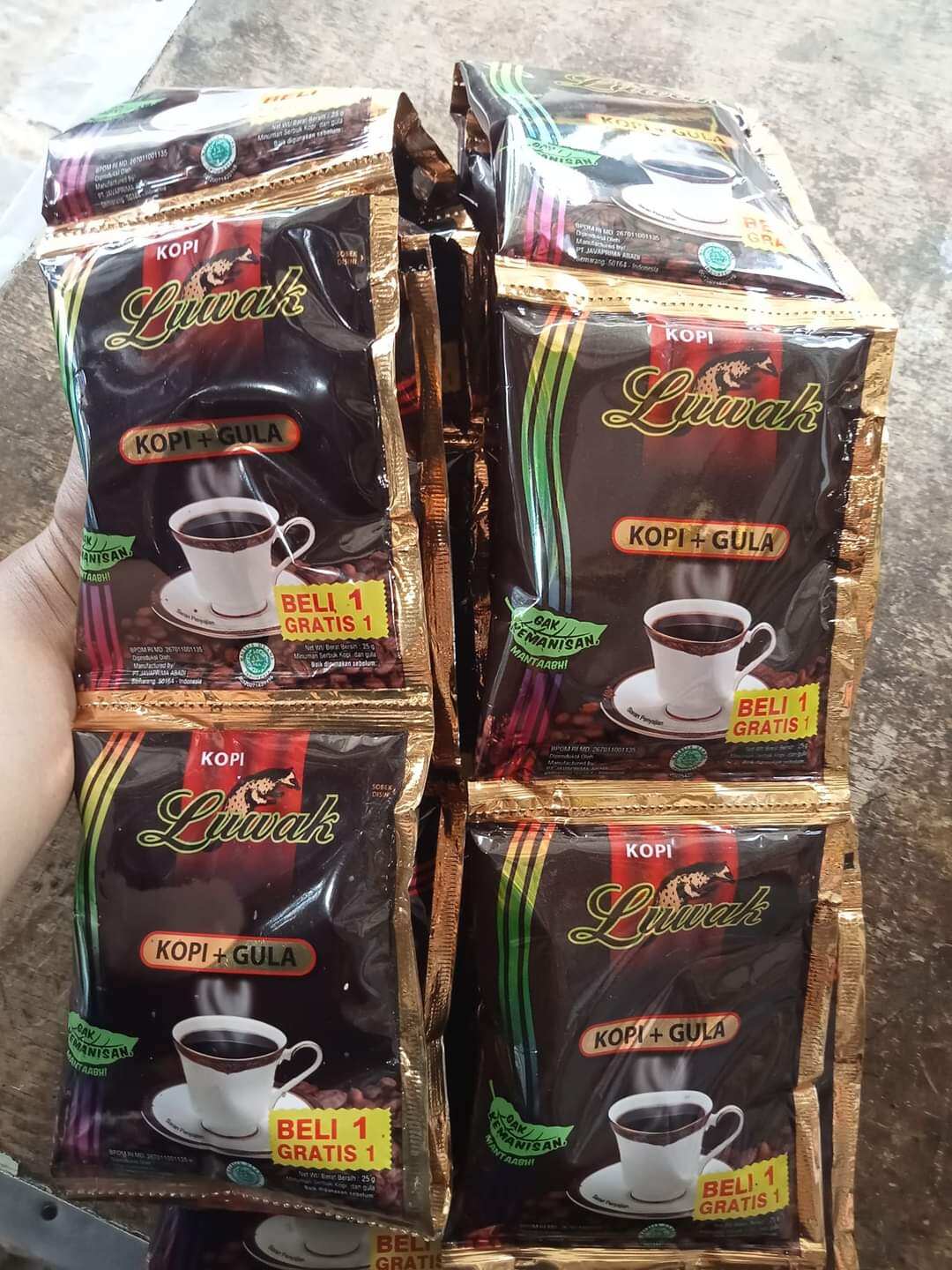 kopi luwak hitam 25gram. 1 renteng isi 20 | Lazada Indonesia