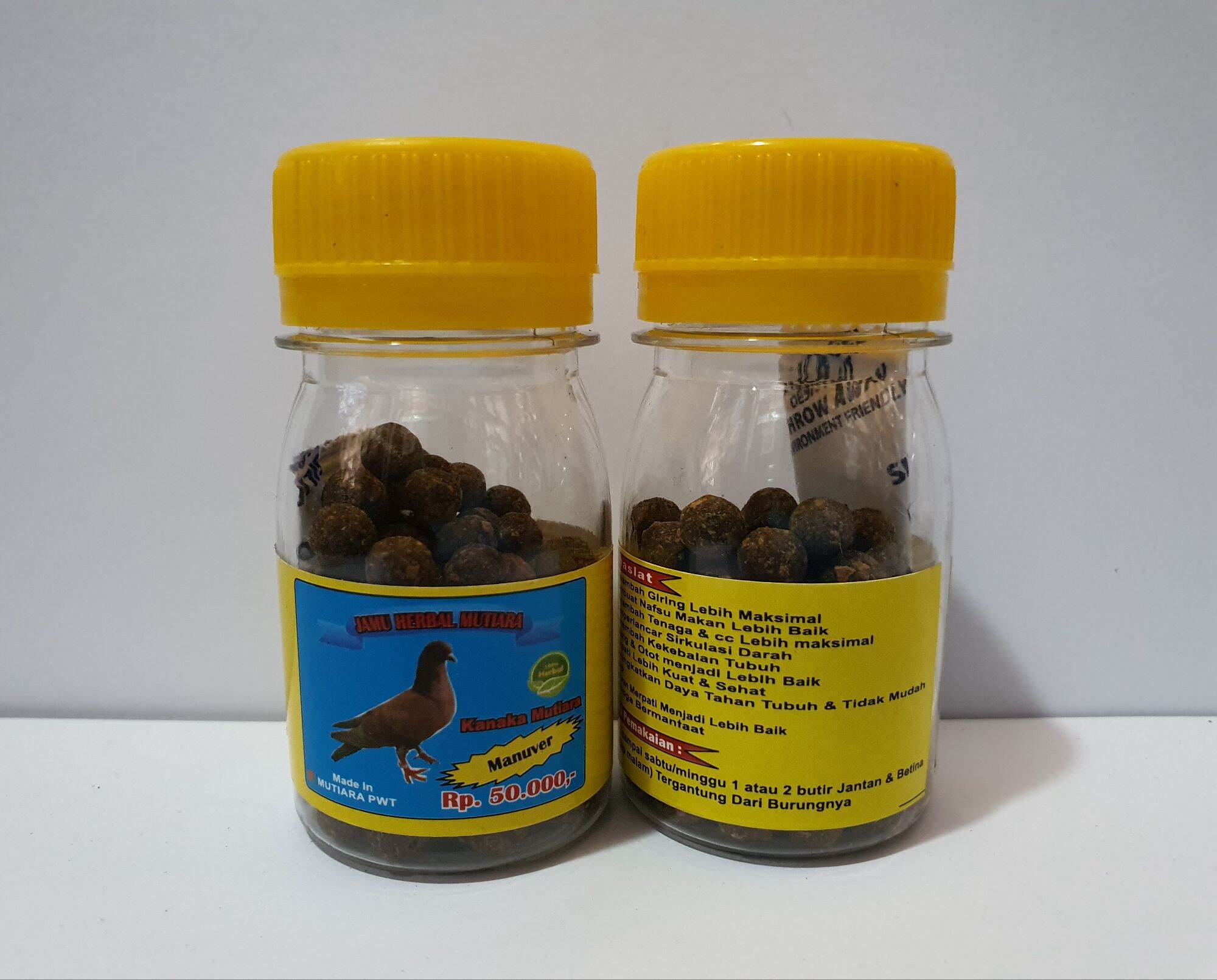 jamu merpati manuver jamu herbal mutiara botol kecil | Lazada Indonesia