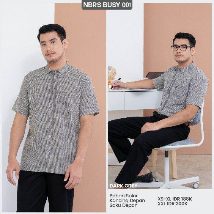 KEMEJA KOKO DEWASA NIBRAS NBRS BUSY 001 (PROMO) | Lazada Indonesia