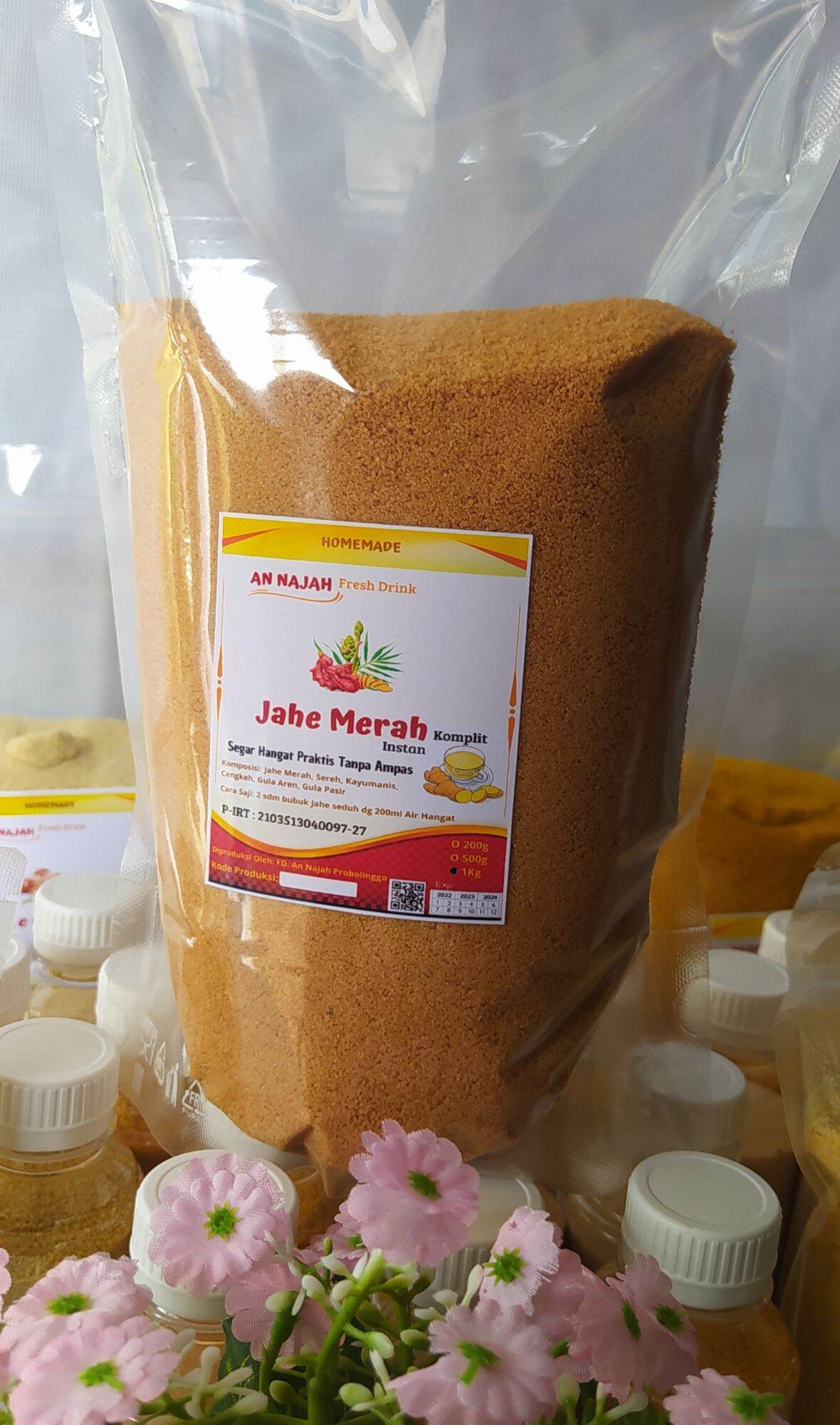 Jahe Merah Instan 1kg (Jahe Merah, Sereh, Kayumanis, Cengkeh) | Lazada ...