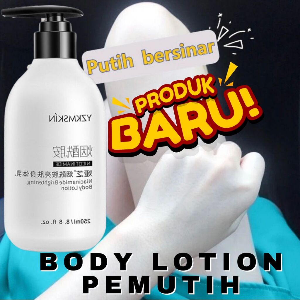 Pemutih Badan YZKMSKIN YAZHI NIACINAMIDE Brihtening Body Lotion ...