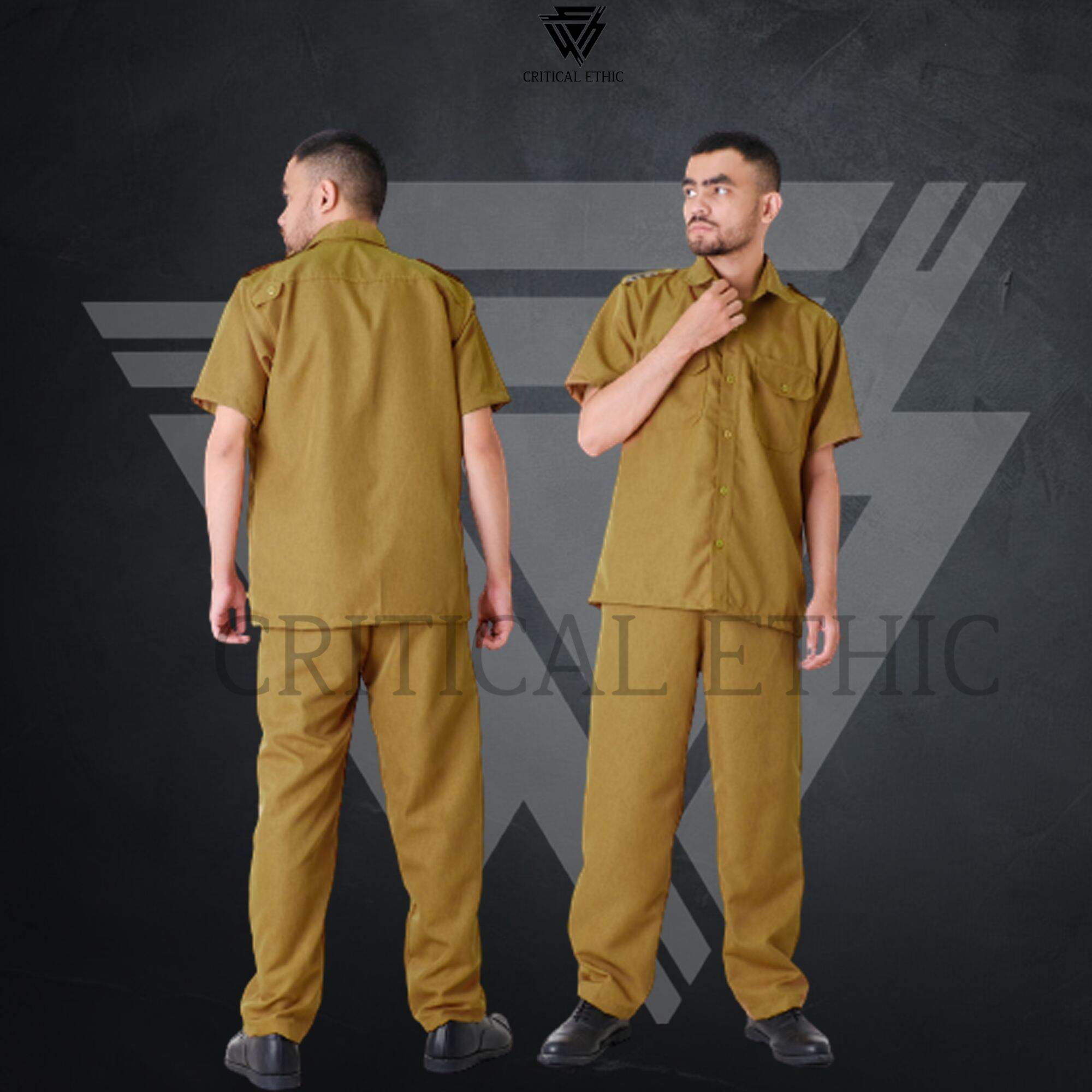 SERAGAM PNS PREMIUM KHAKI MUDA SERAGAM PEMDA/BAJU PEGAWAI NEGRI/SERAGAM ...