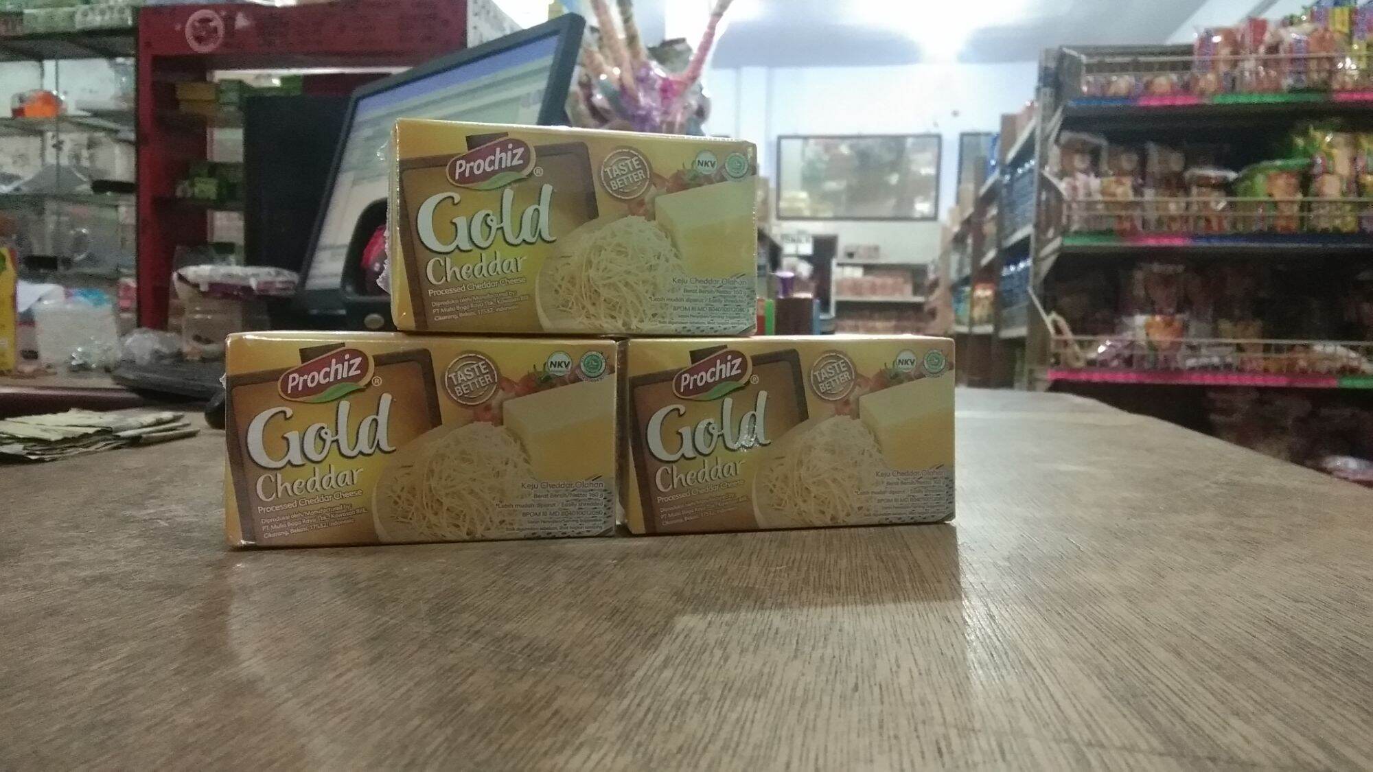 KEJU PROCHIZ GOLD 160 g / PROCHIS CHEDDAR/KEJU CHEDDAR /Keju potongan ...
