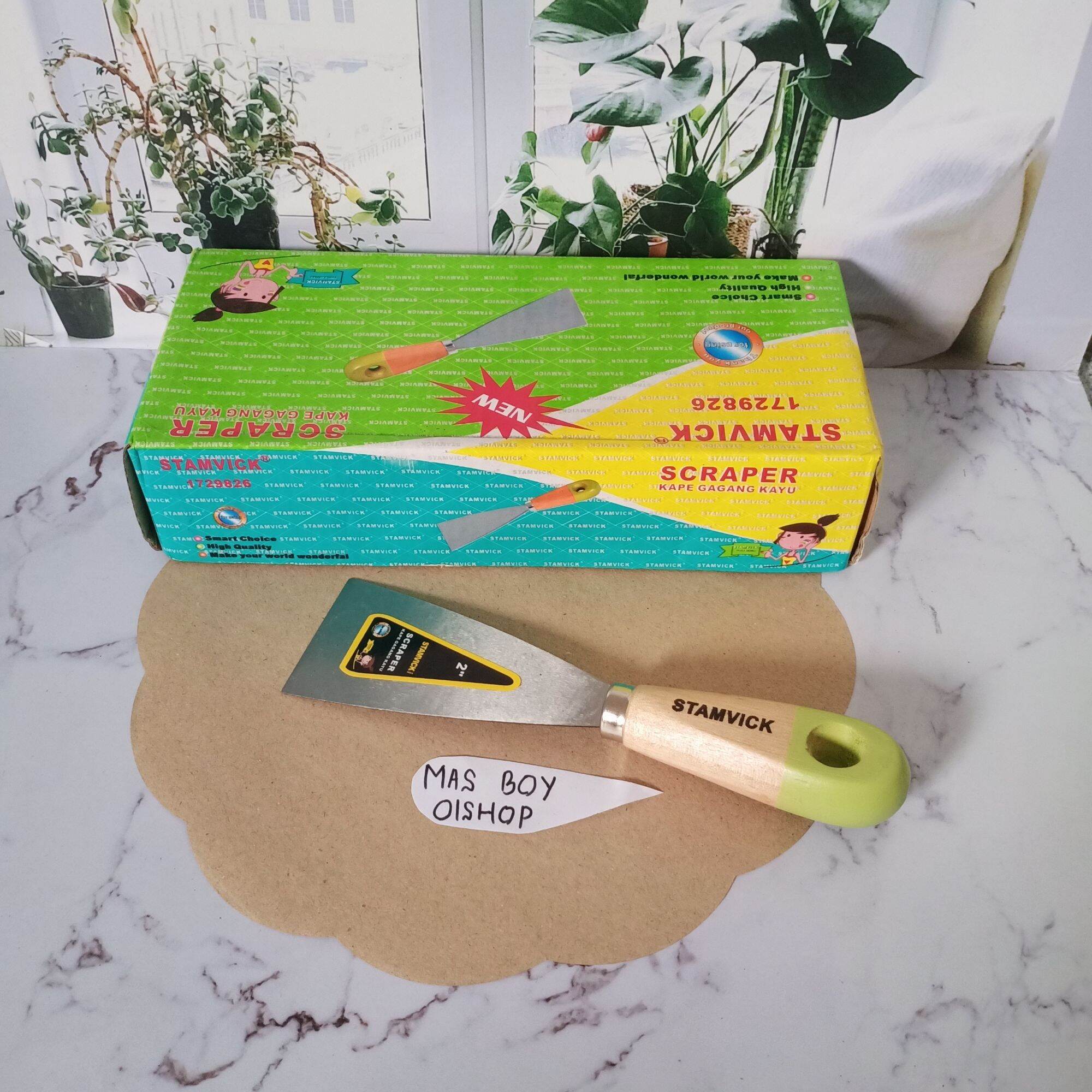 Kape Spatula Segitiga Stainless 2 inch / Scraper Martabak Roti Bakar ...