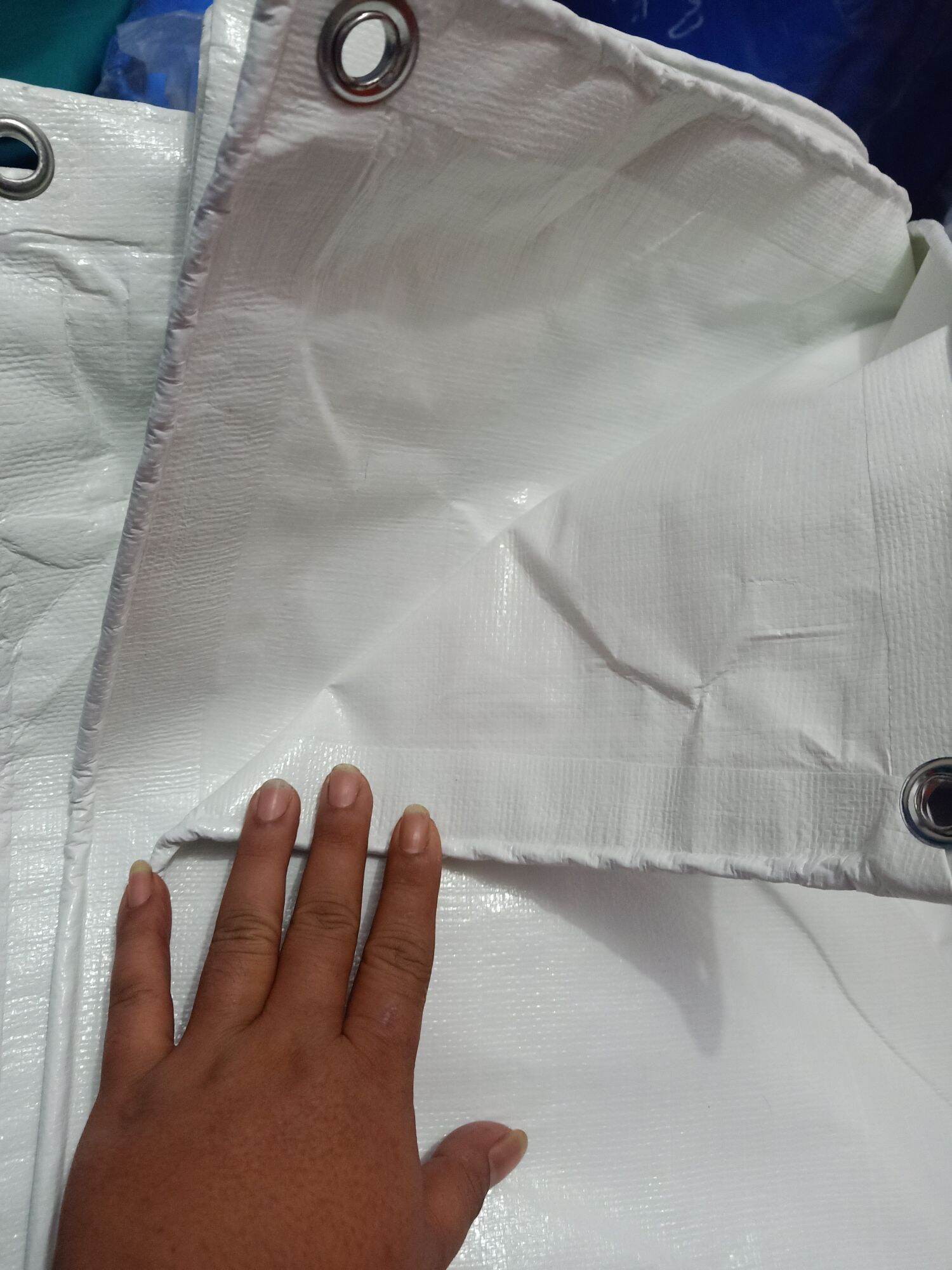 TERPAL TEROP/TENDA,ukuran bersih 4x10m warna putih polos. | Lazada ...