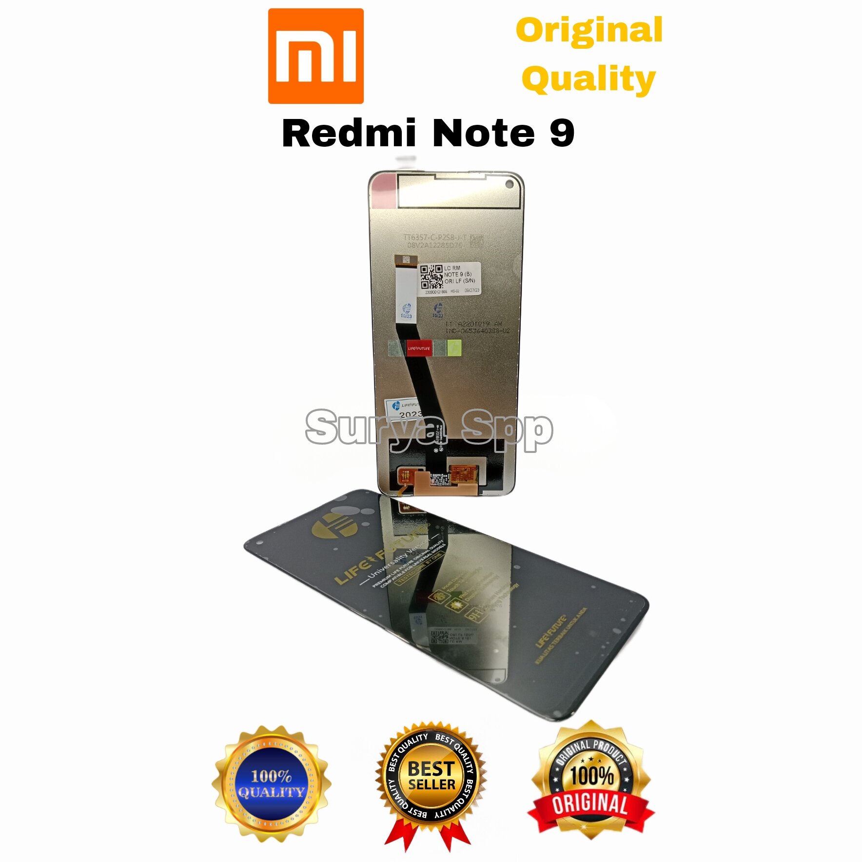 LAYAR LCD REDMI NOTE 9 FULLSET TOUCHSCREEN ORIGINAL QUALITY | Lazada ...