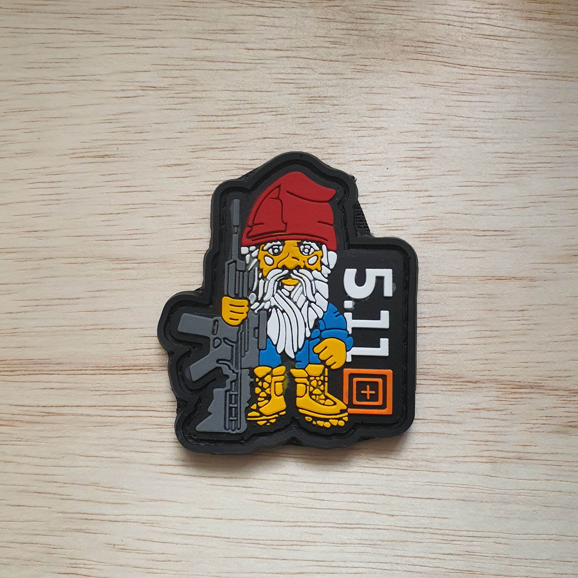 patch rubber logo tactical animasi lima sebelas tridi timbul - tempelan ...