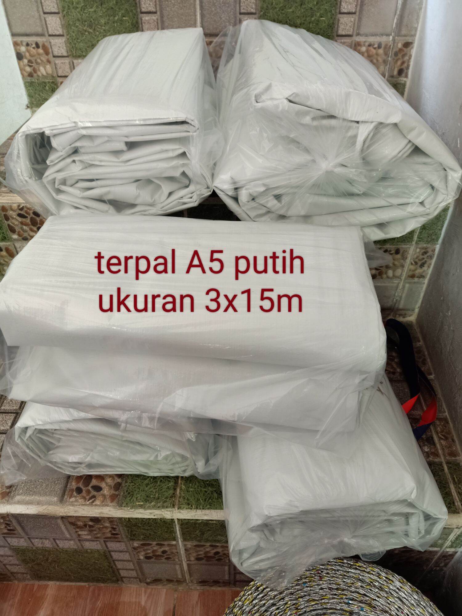 TERPAL A5 PUTIH,ukuran 3x15m kuat dan tebal. | Lazada Indonesia