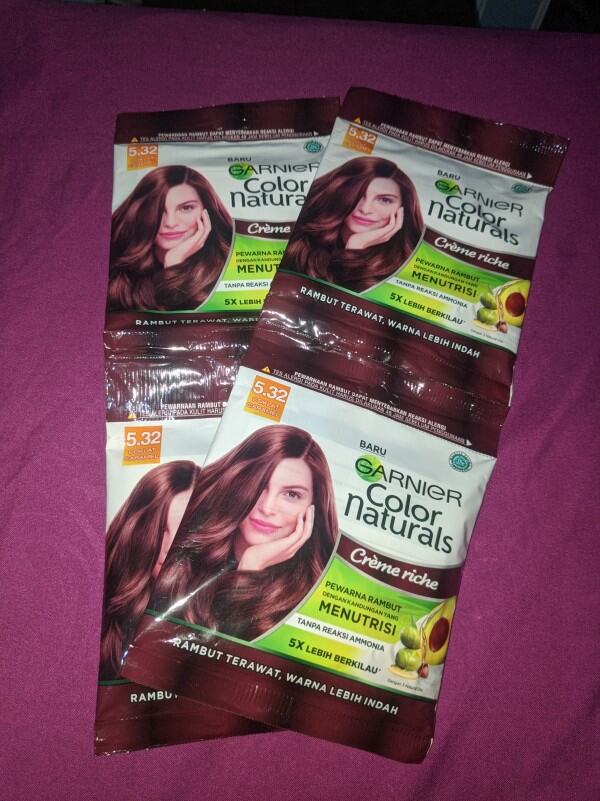 Garnier Color Cat Rambut Sachet (Shampoo) - Plum Red | Lazada Indonesia