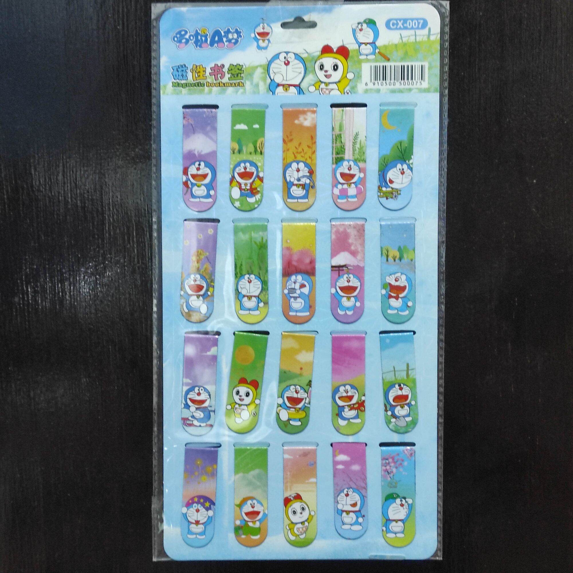 Bookmark magnet Doraemon / penanda buku / pembatas buku / pembatas ...