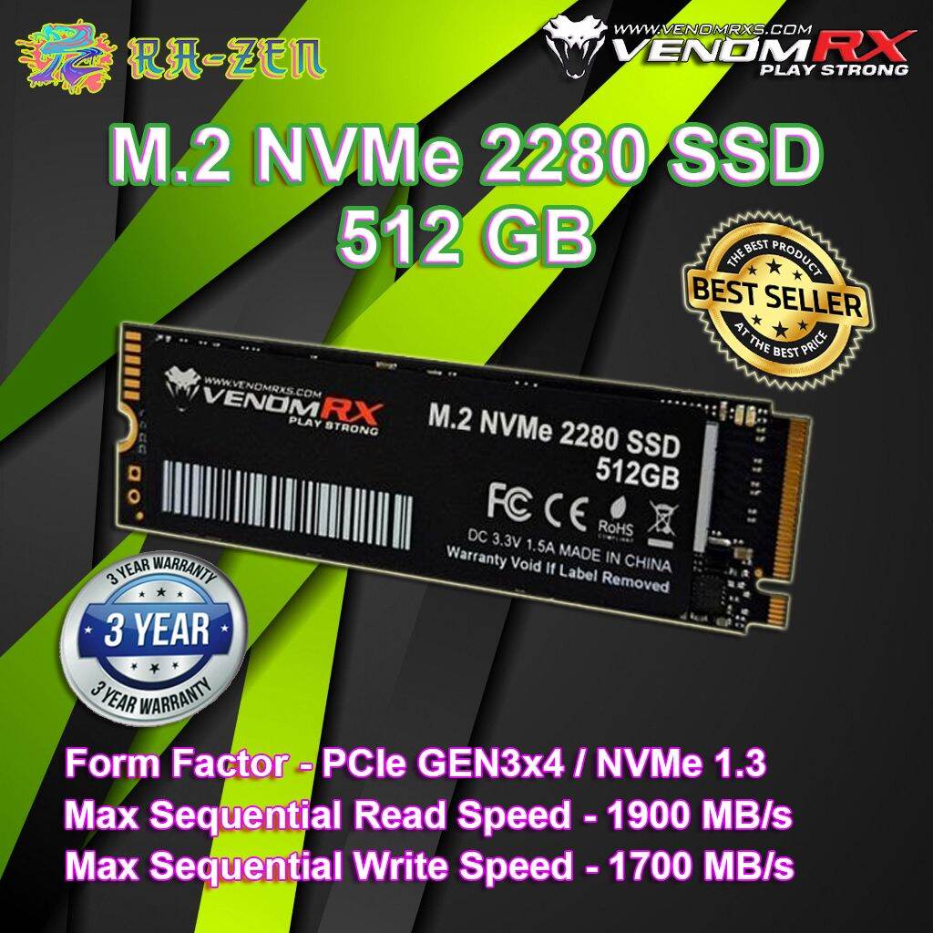 Ssd M.2 Nvme VenomRx 128Gb / 256Gb / 512Gb / 1Tb | Lazada Indonesia