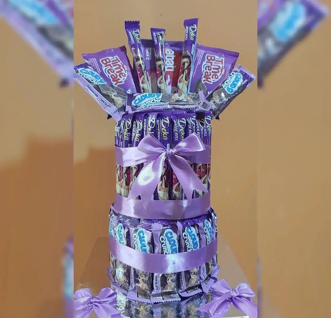 SNACK TOWER UNGU / HADIAH / SNACK CAKE / MURAH | Lazada Indonesia