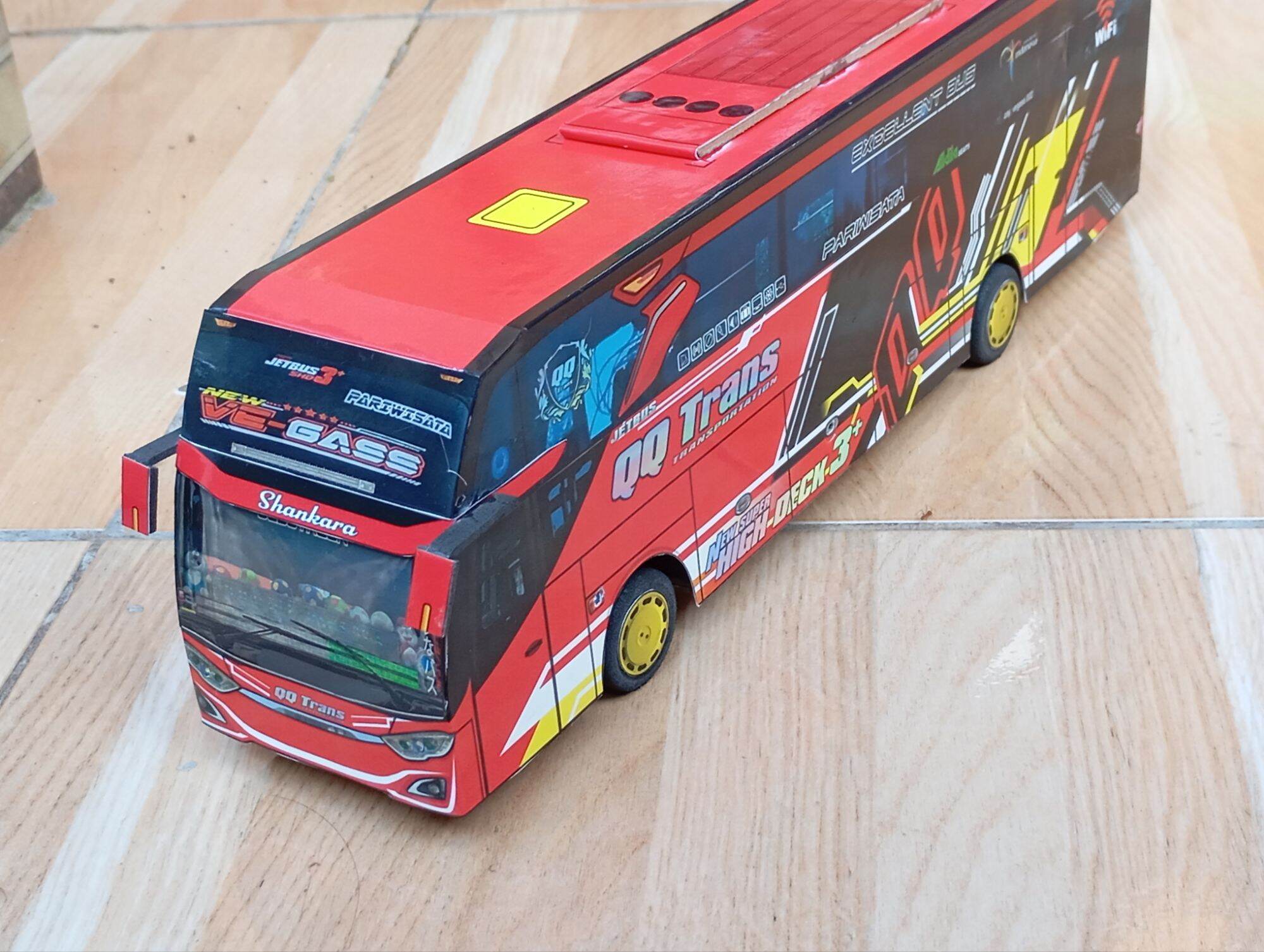 MINIATUR BUS BASURI VIRAL FULL BASURI DAN LAMPU | Lazada Indonesia