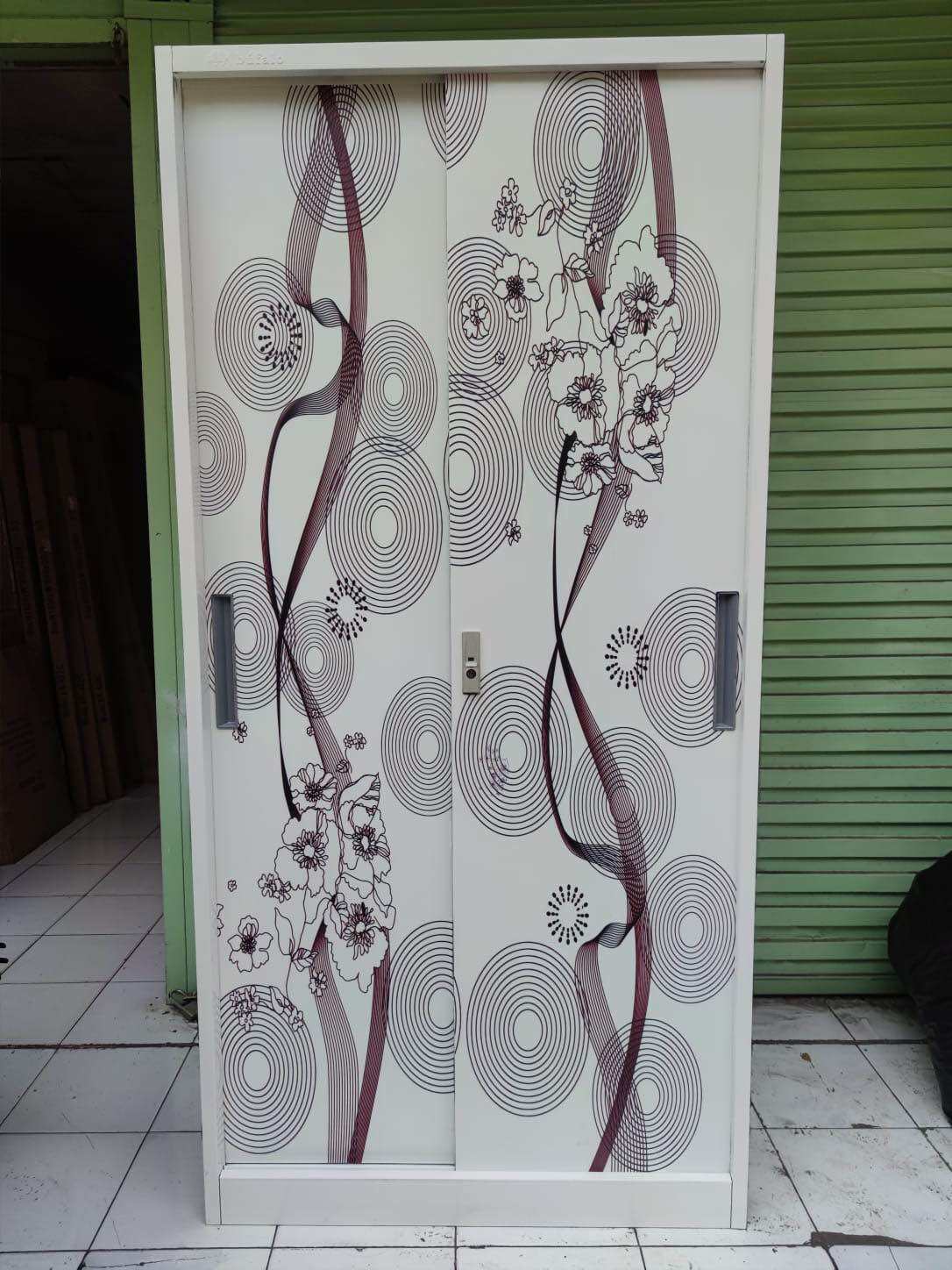 Lemari Baju Besi Sliding SL-201E - Lemari pakaian Besi - Lemari baju Besi Sliding - Lemaru Baju ...