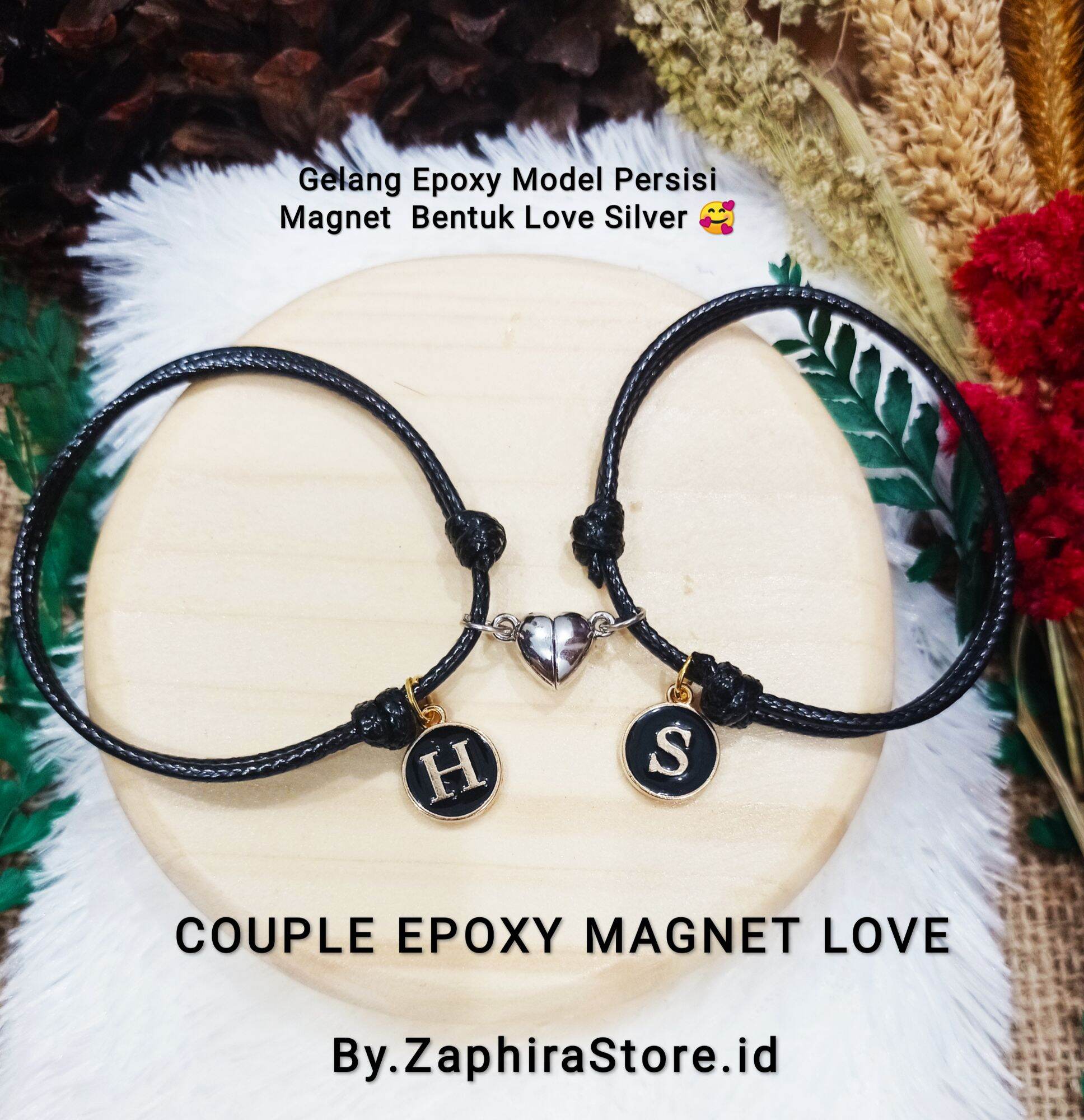 BEST SELLER..!!! MODEL PERSISI GELANG COUPLE MAGNET EPOXY | GELANG ...