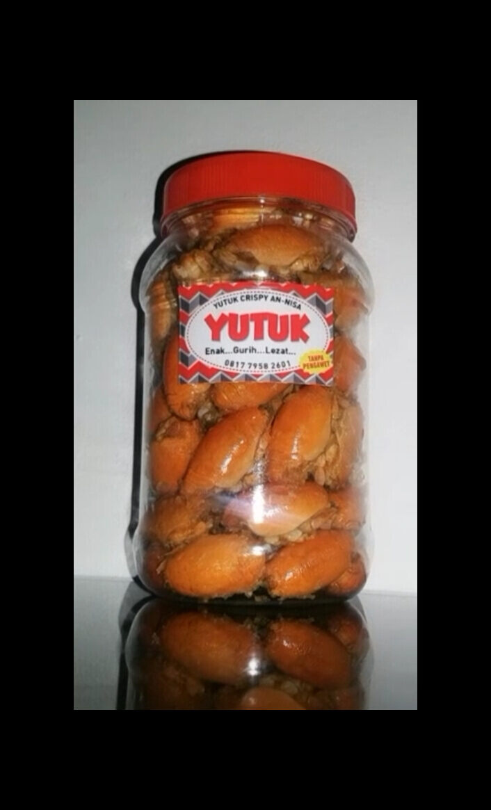 cemilan seafood yutuk/undur undur laut .premium kemasan toples | Lazada ...