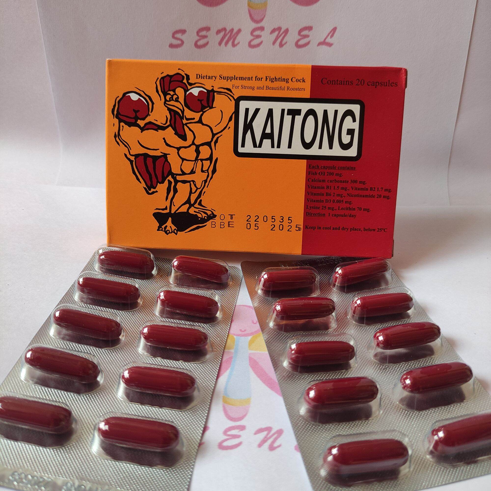 Kaitong vitamin suplemen doping ayam isi 2 strip | Lazada Indonesia