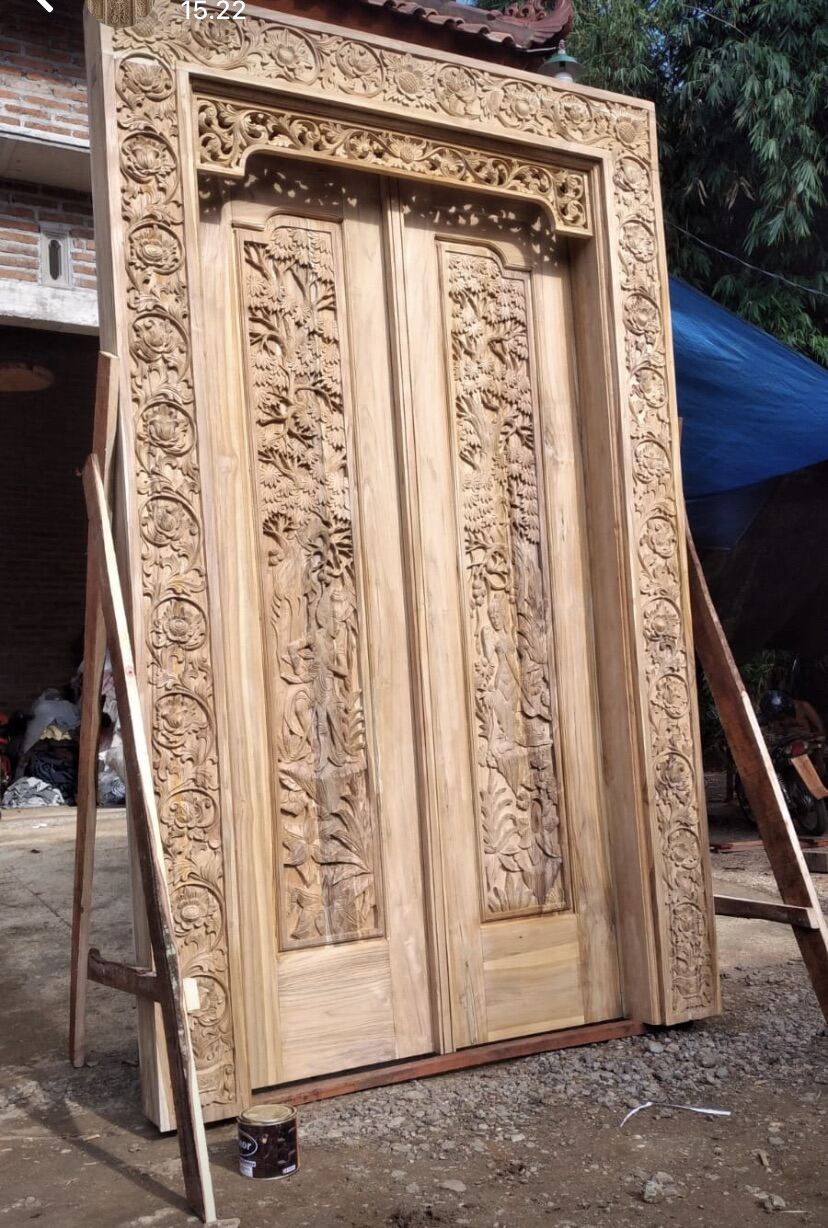 Pintu gebyok minimalis full relif | Lazada Indonesia