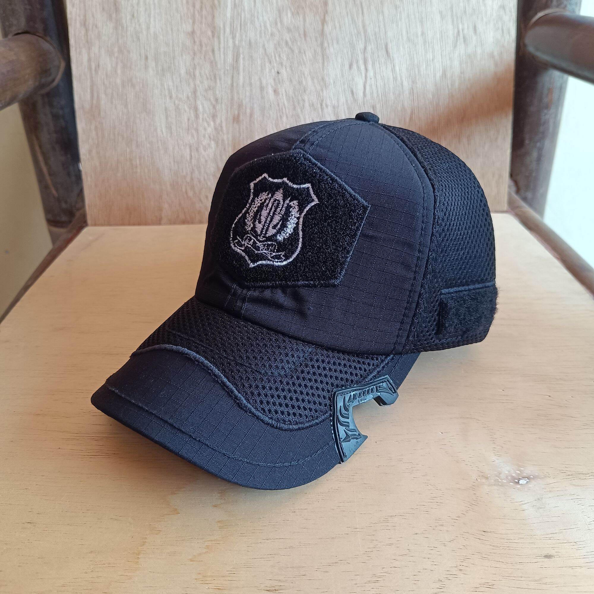 topi tactical coak hitam security satpam combinasi ripstop cotton ...