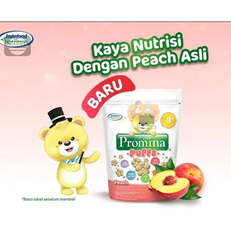 PROMINA PUFFS RASA BUAH PEACH 15GR CEMILAN ANAK SEHAT | Lazada Indonesia