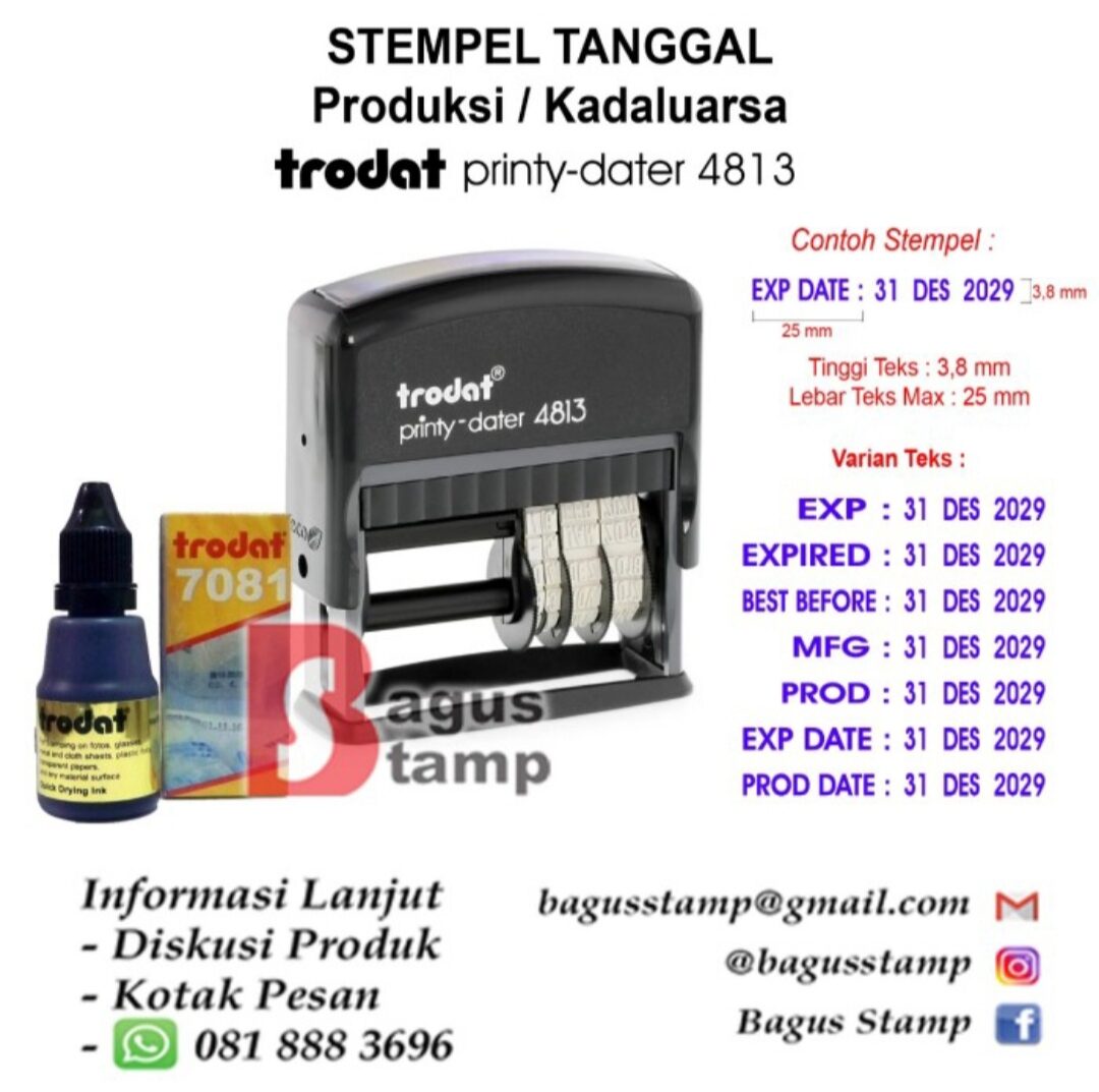 Stempel Expired / Tanggal Kadaluarsa FREE Tinta 25ml | Lazada Indonesia