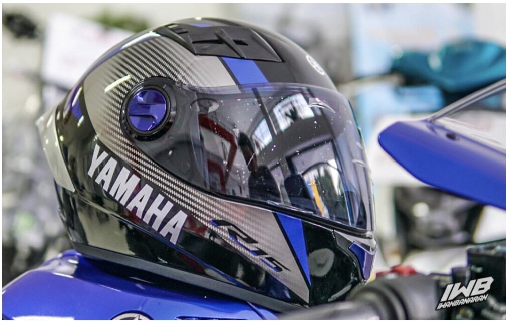 helm yamaha full face R15 V4 connected original | Lazada Indonesia