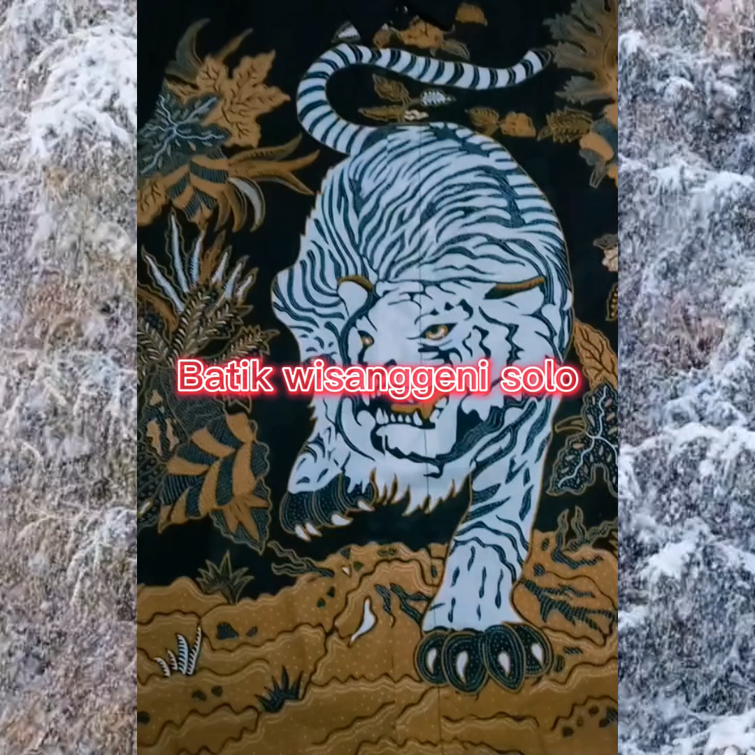 baju batik pria lengan panjang full furing batik solo motif macan putih ...