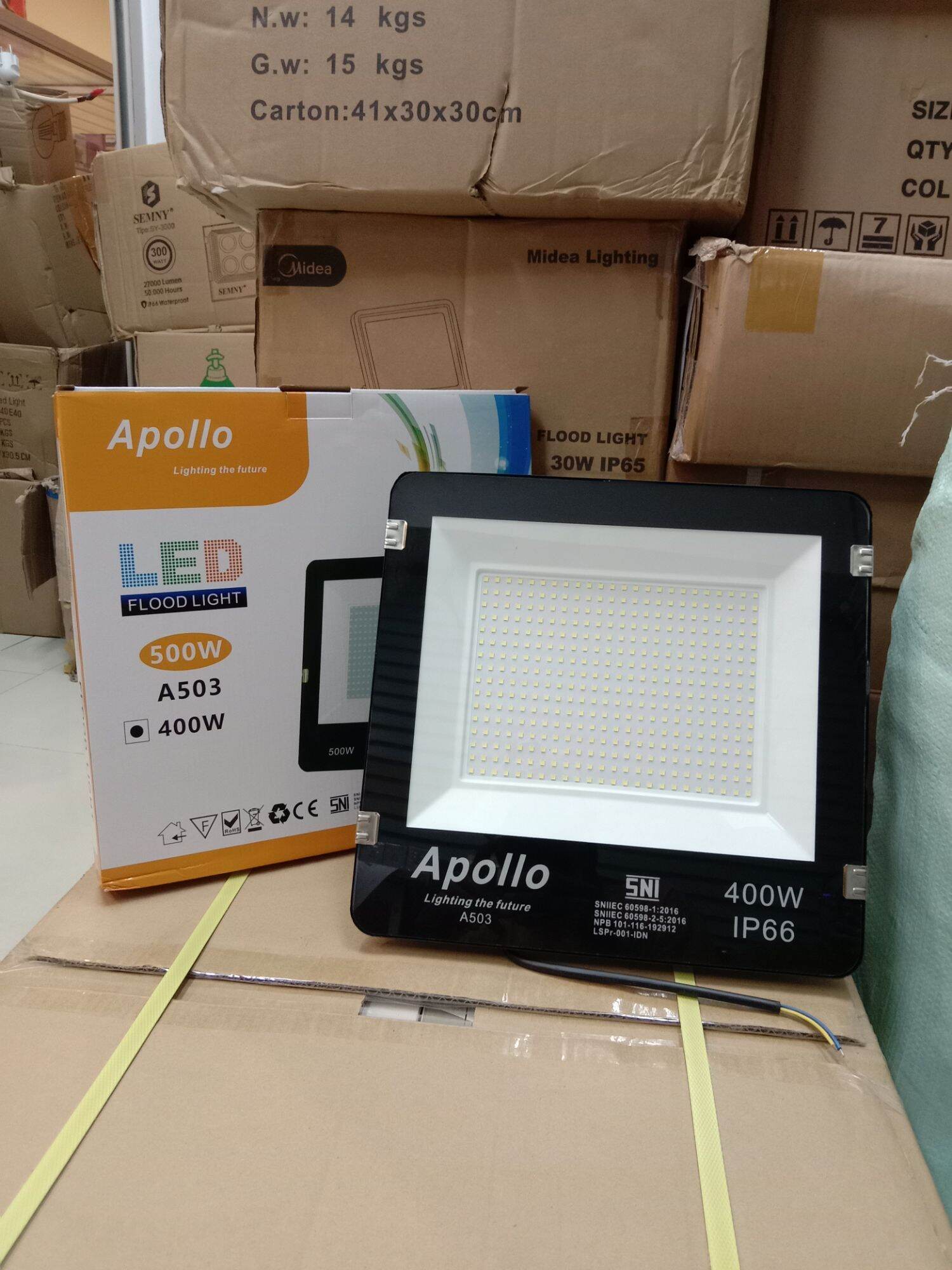 KAP LAMPU SOROT LED 400W 400WATT / LAMPU SOROT LED 400W APOLLO | Lazada Indonesia