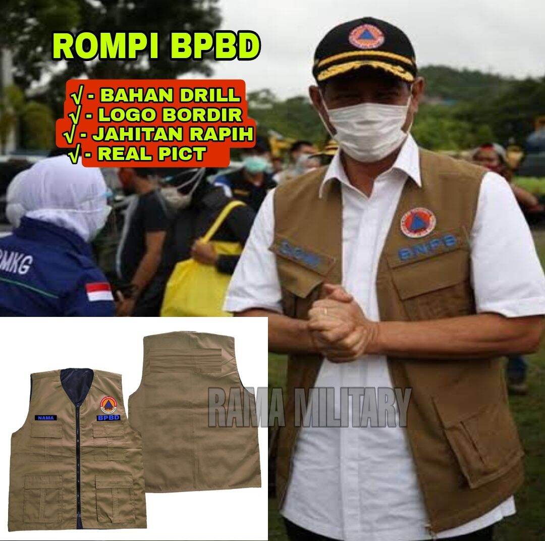 RAMA MILITARY - ROMPI BPBD ROMPI BNPB BAHAN DRILL TERBARU MURAH ...