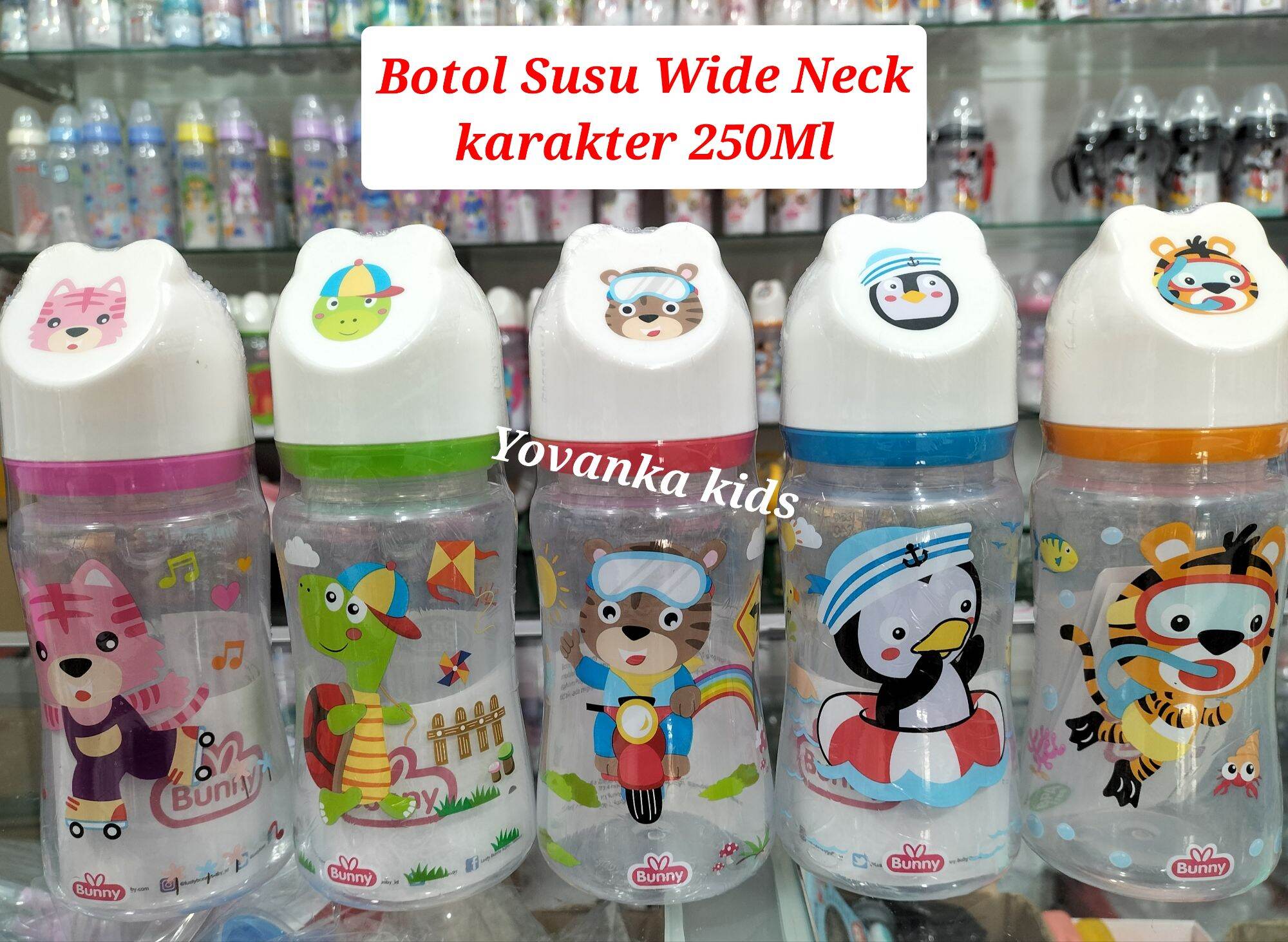 Lusty Bunny Botol Susu Wide Neck Karakter Lucu Berbadan Lebar/Bunny BPA ...