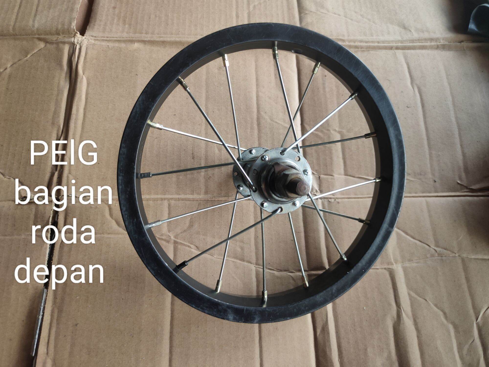 PElG sepeda ukuran 12 in bahan aluminium depan belakang bisa beli ...