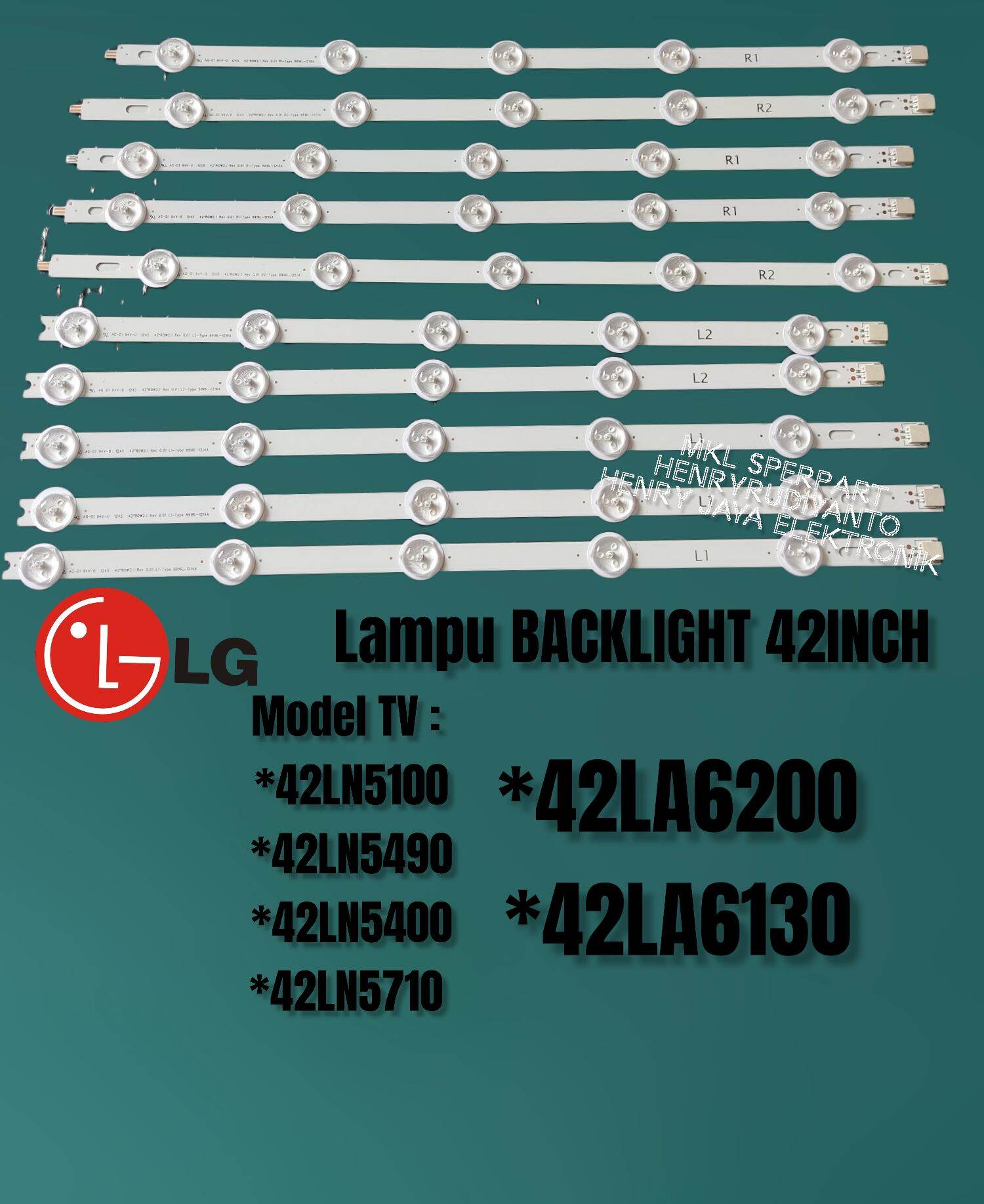 LED Backlight TV LED LG 42LN5100 lampu LED Backlight LG 42LN5400 ...