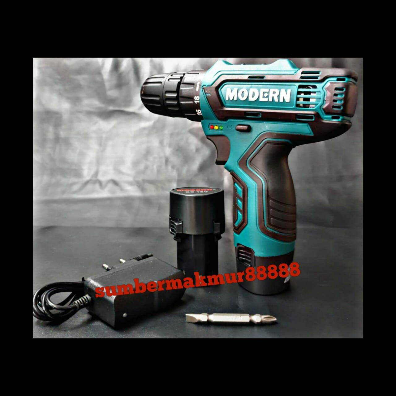 mesin bor baterai cas modern m-12v / MODERN M-12V Bor Cordless Drill ...
