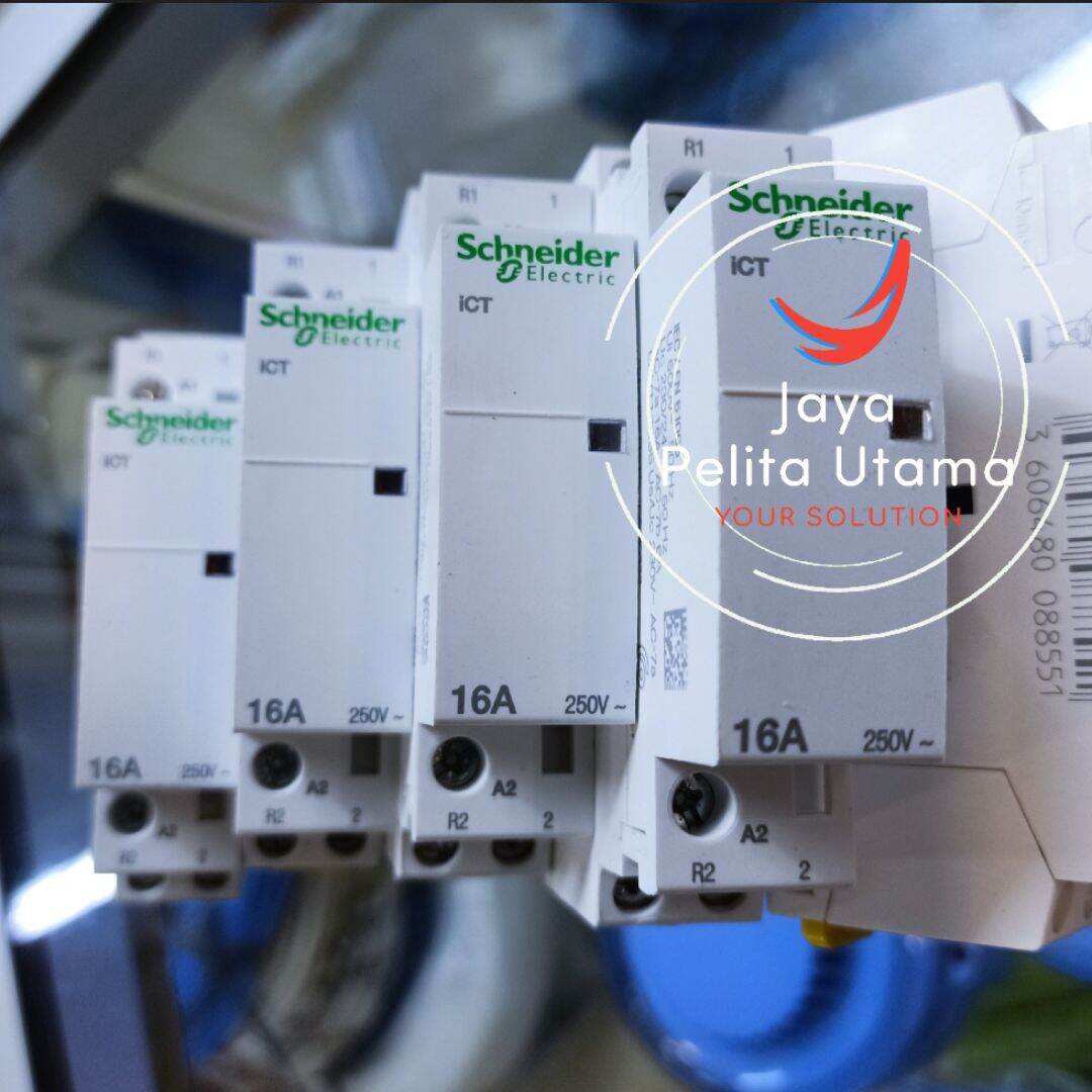 kontaktor lCT Schneider Din ICT 16a 1no 1nc | Lazada Indonesia