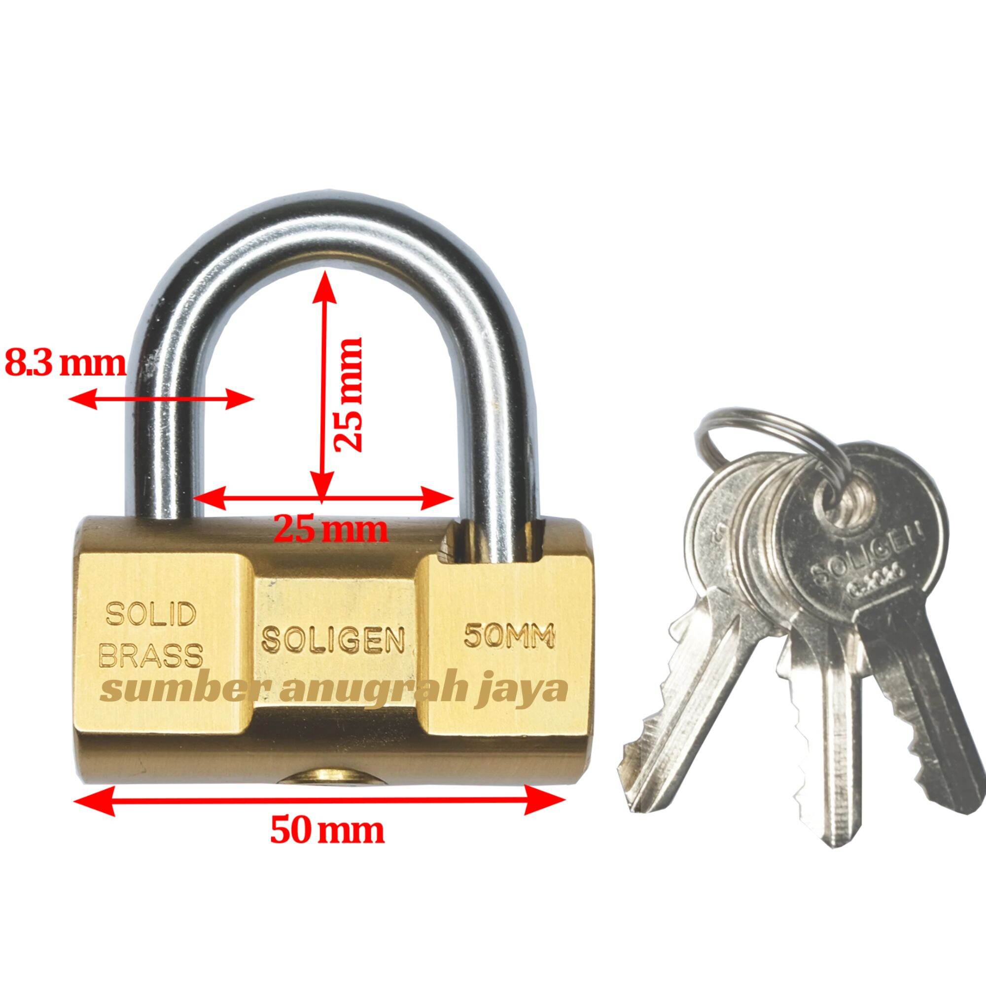 gembok viro 50mm soligen/gembok pagar rumah motor | Lazada Indonesia