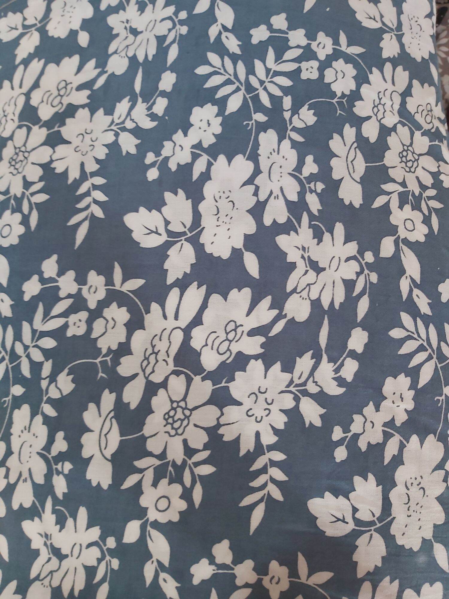 BAHAN KAIN RAYON METERAN MOTIF BUNGA TANGKAI (1meter) | Lazada Indonesia